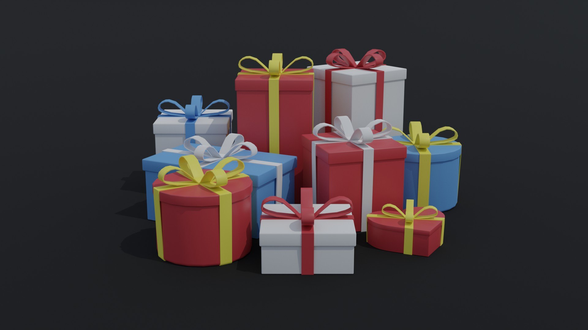 3D model cartoon gift box - TurboSquid 1671881