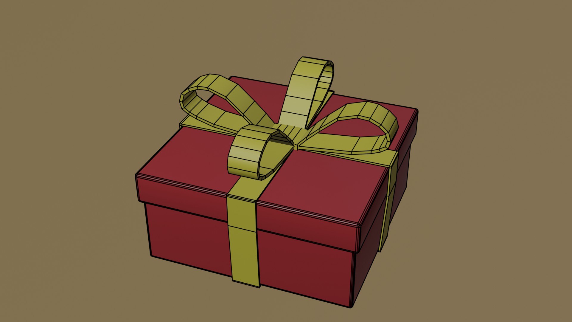 3D Model Cartoon Gift Box - TurboSquid 1671881