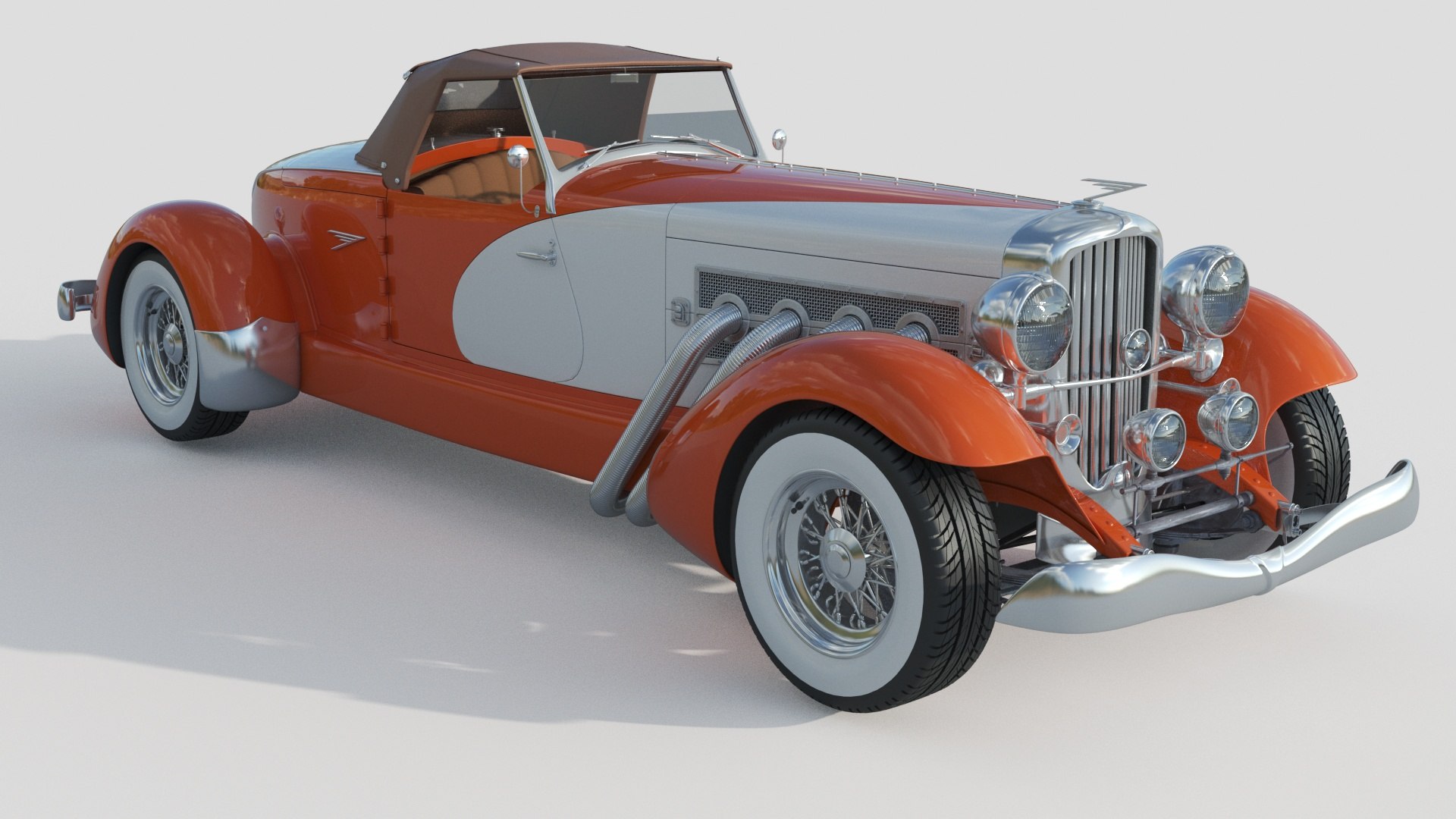 Duesenberg SJ Boattail Speedster 3D Model - TurboSquid 1985485