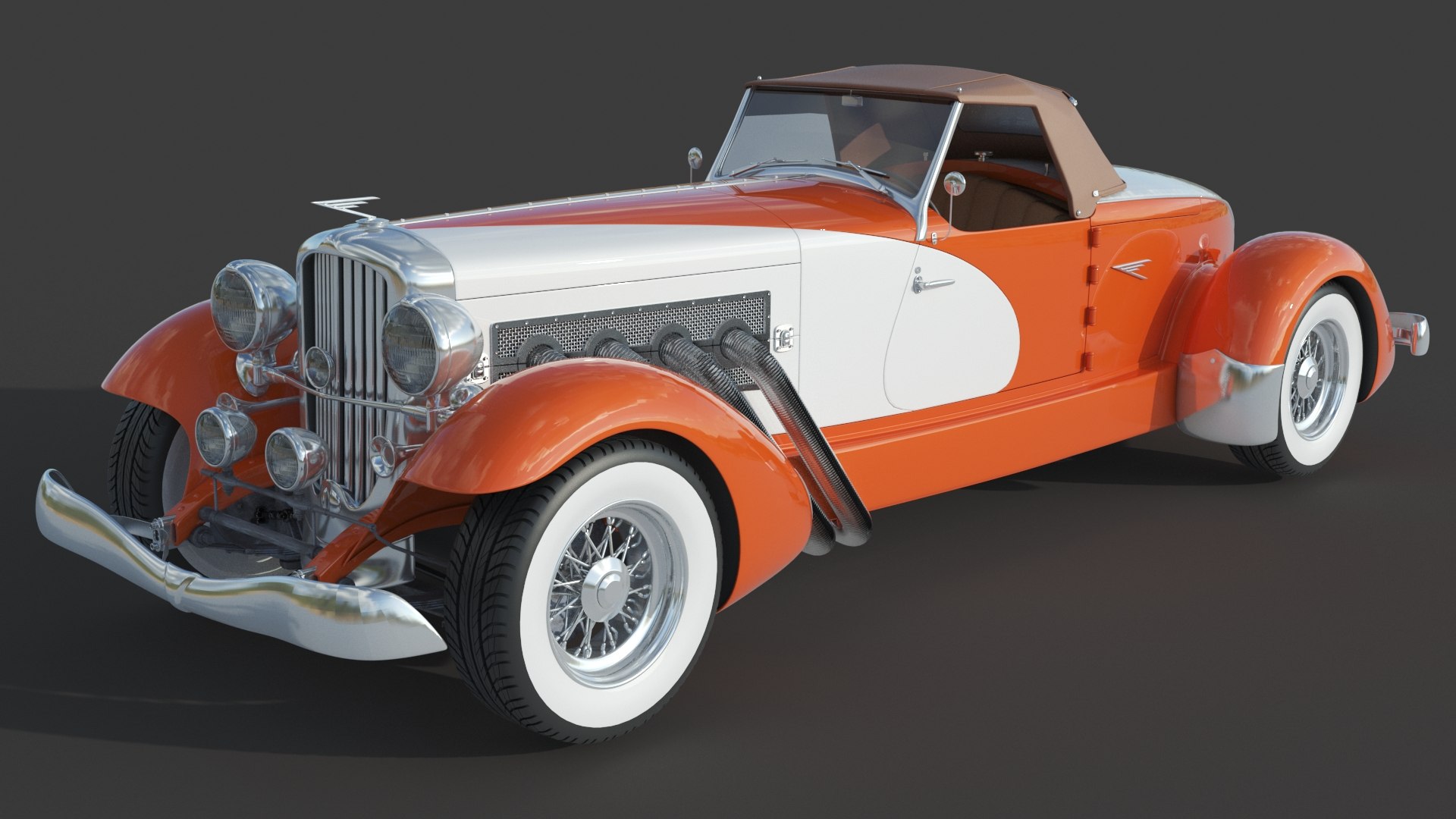 Duesenberg SJ Boattail Speedster 3D Model - TurboSquid 1985485