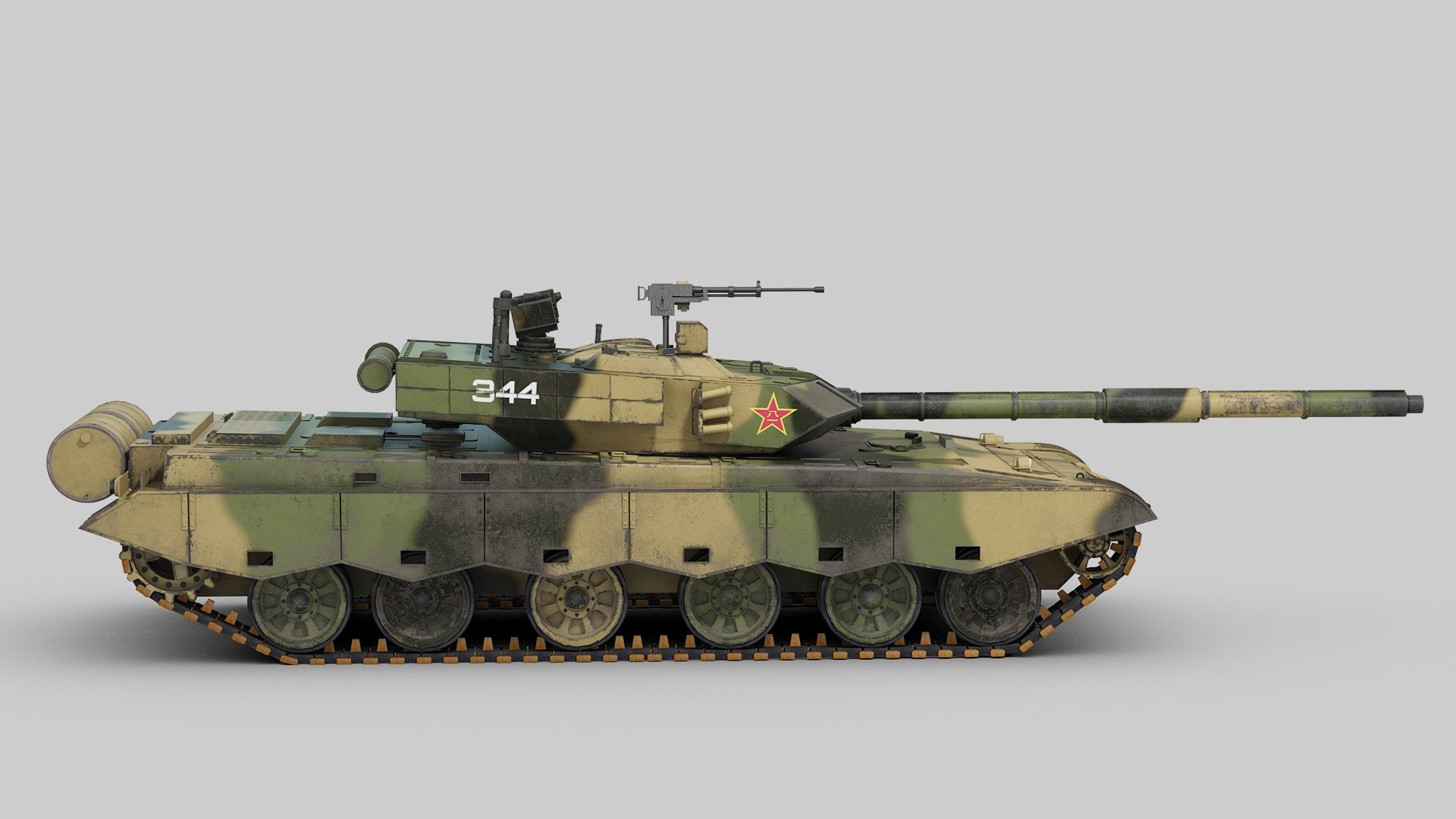 Modern Type 99 Chinese 3d Model