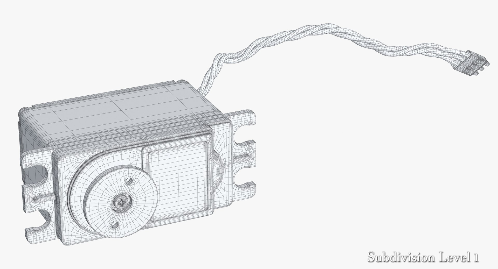 servo hitec hs422 3d model
