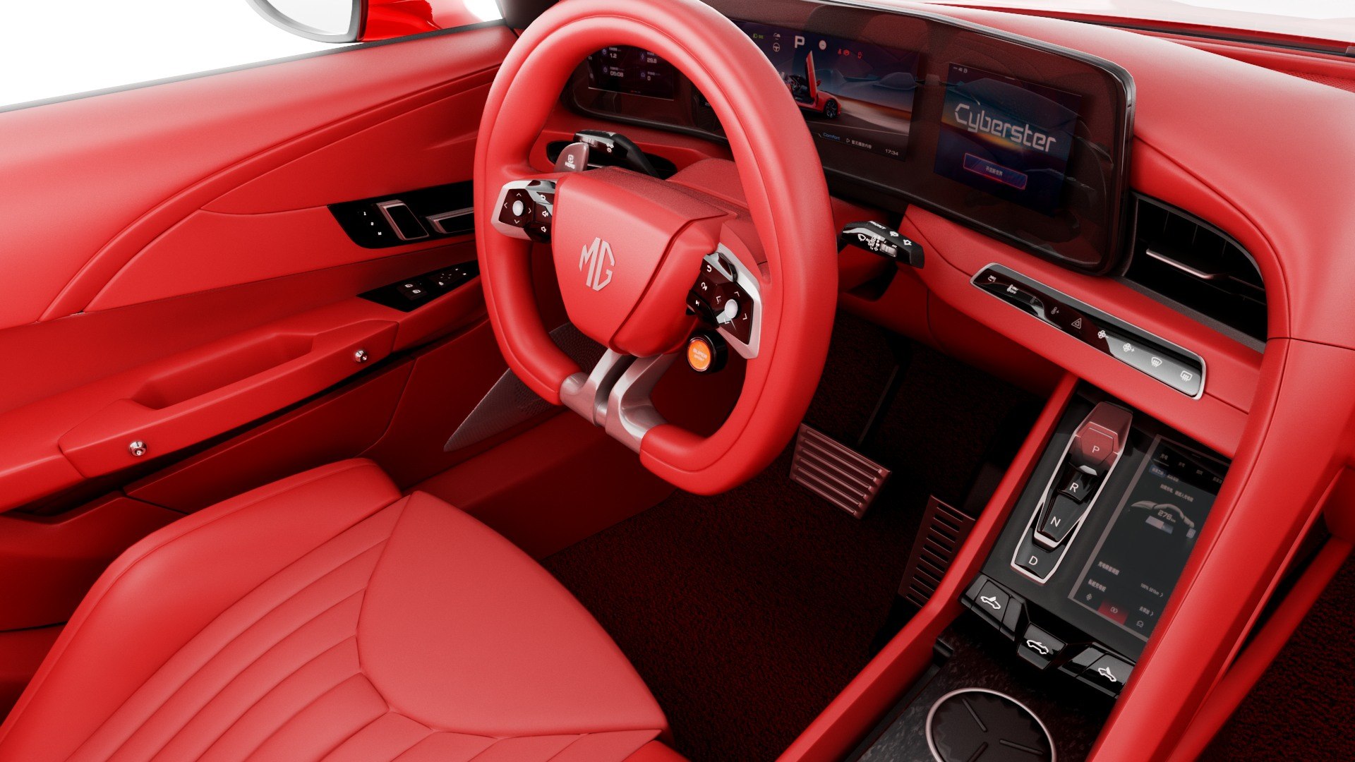 3D MG Cybersteer 2024 with interior - TurboSquid 2152623