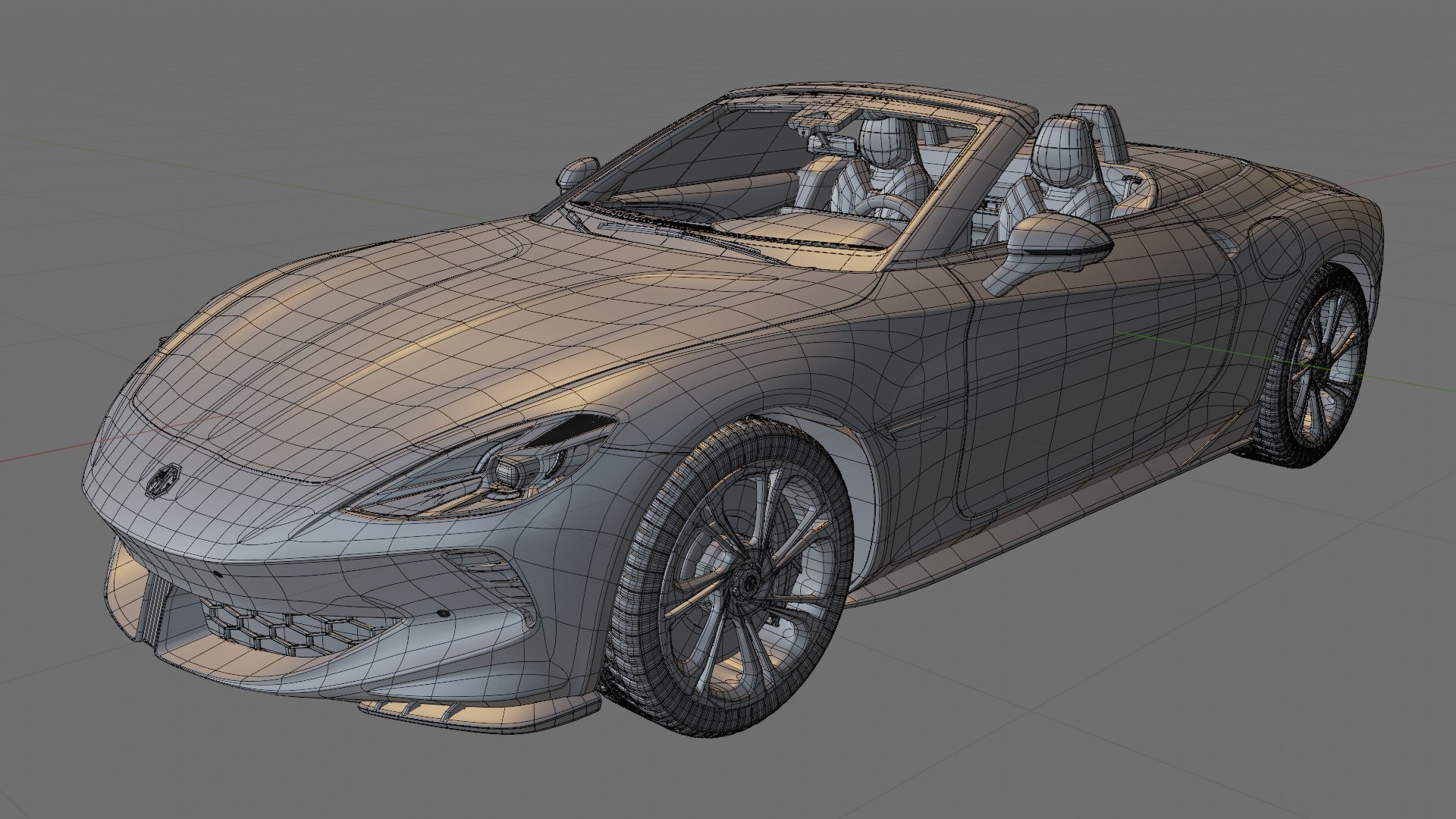 3D MG Cybersteer 2024 with interior - TurboSquid 2152623