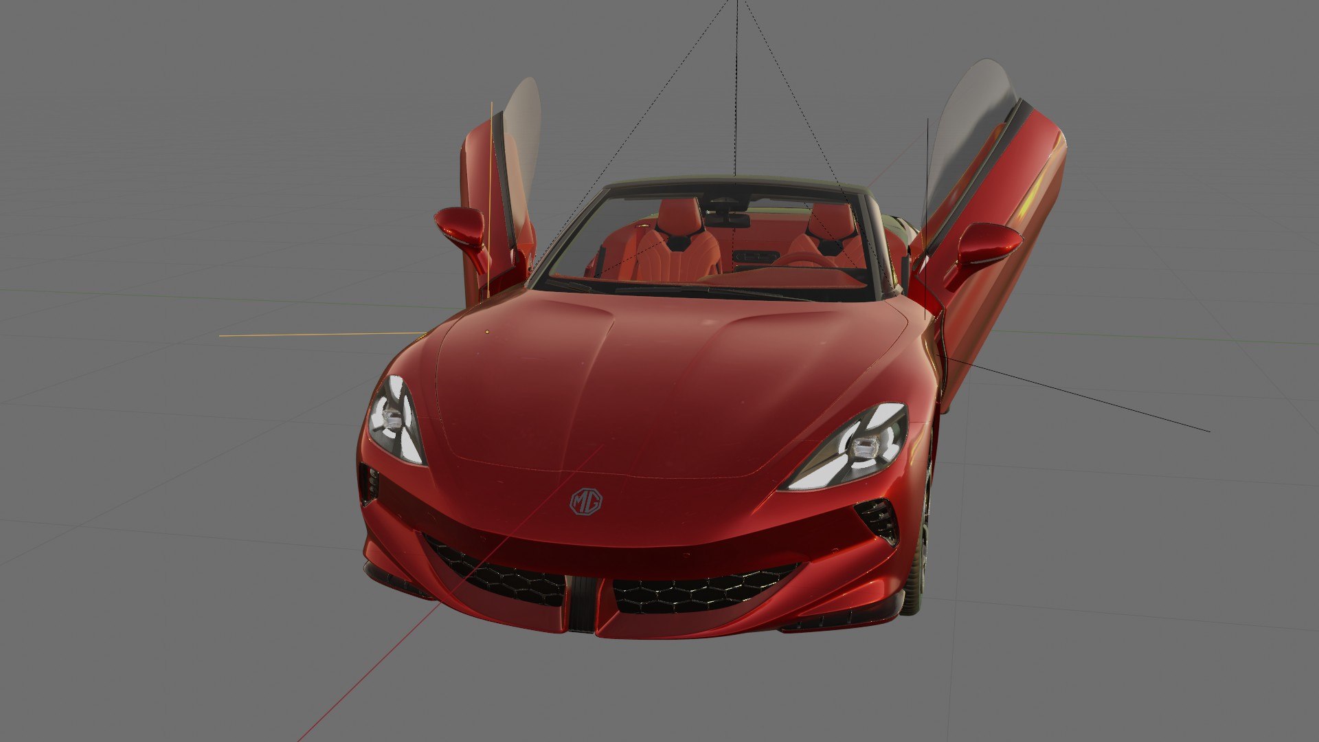 3D MG Cybersteer 2024 with interior - TurboSquid 2152623