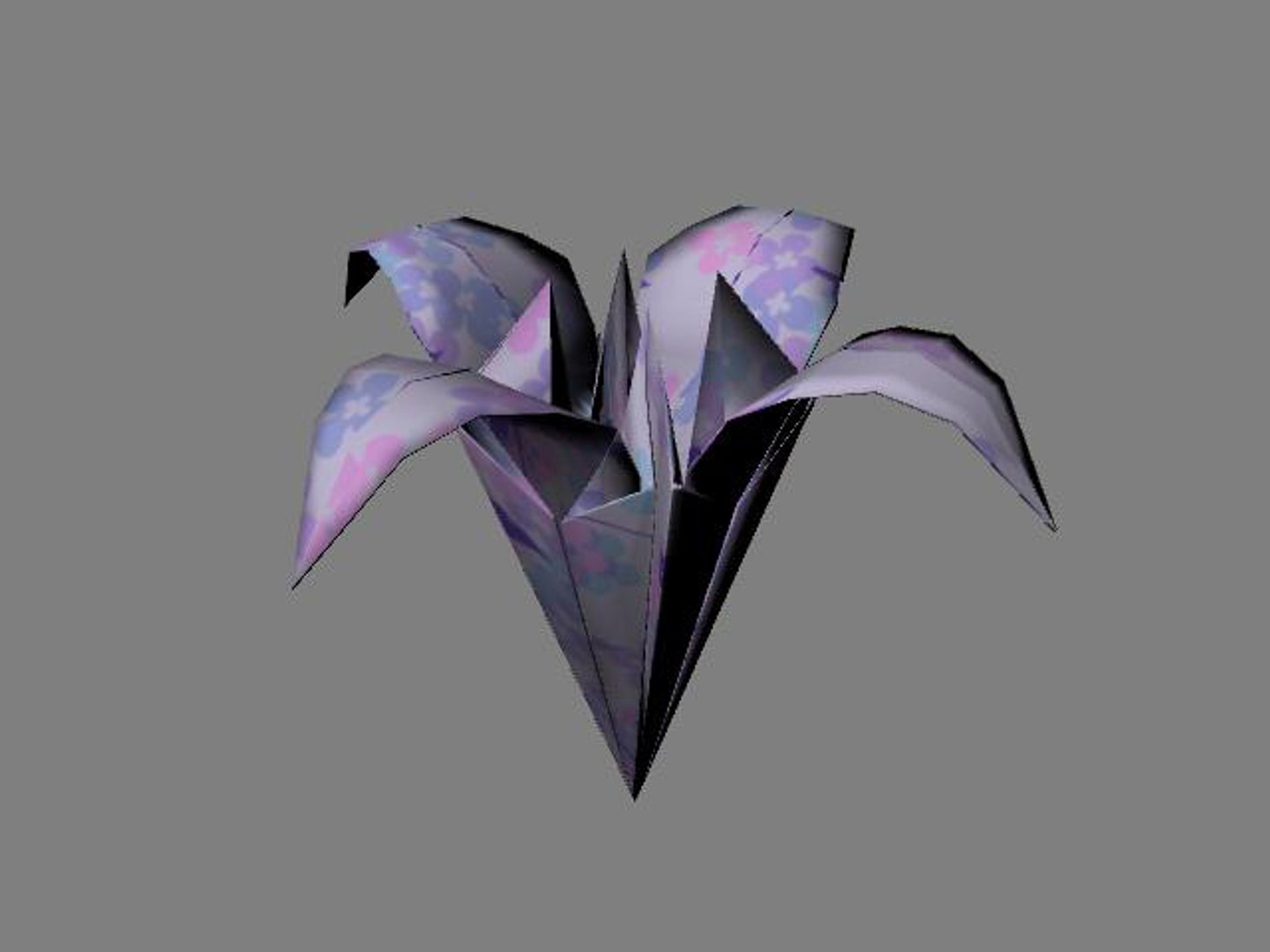 Lily Origami 3d Model