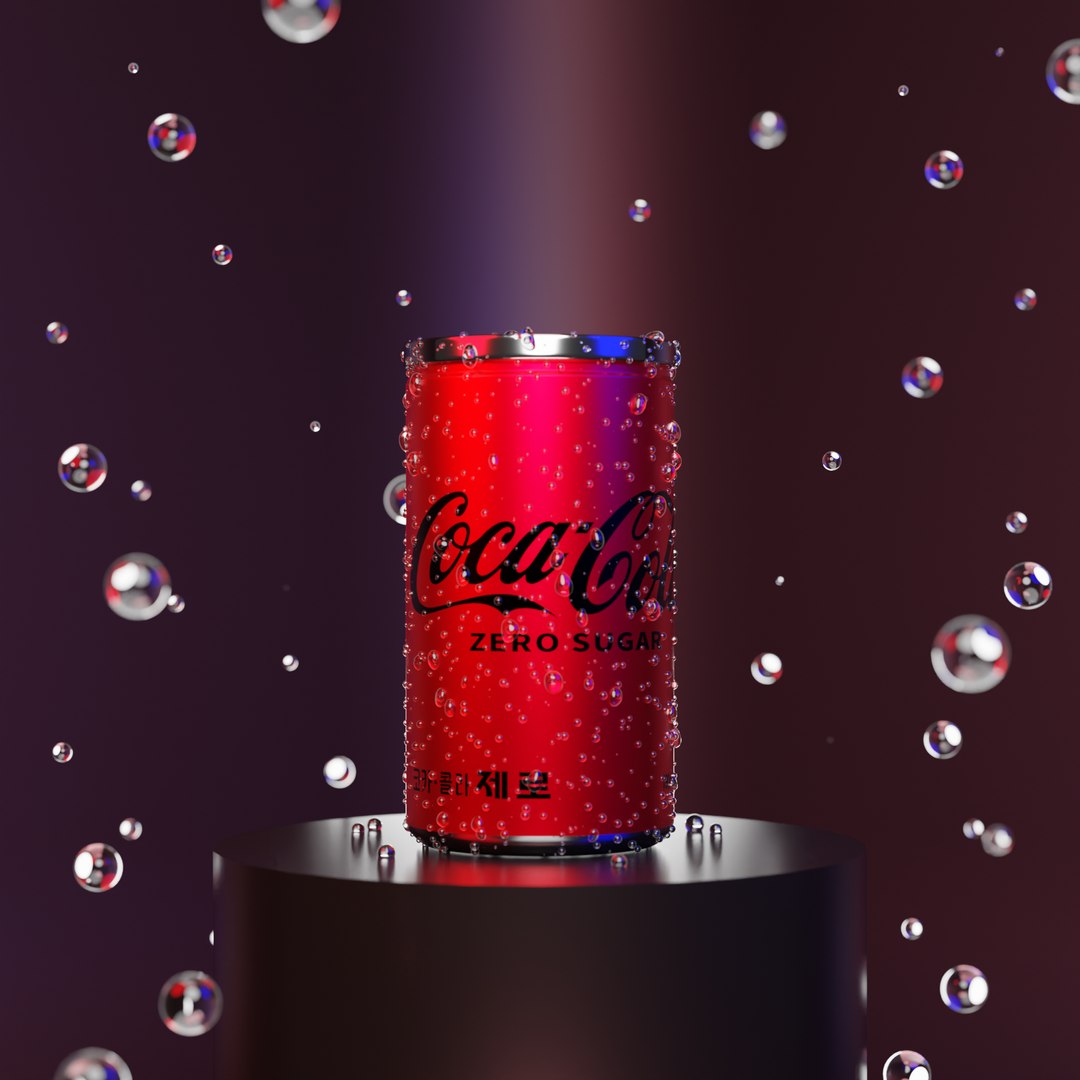Coca-cola zero can Korean ver model - TurboSquid 2140499
