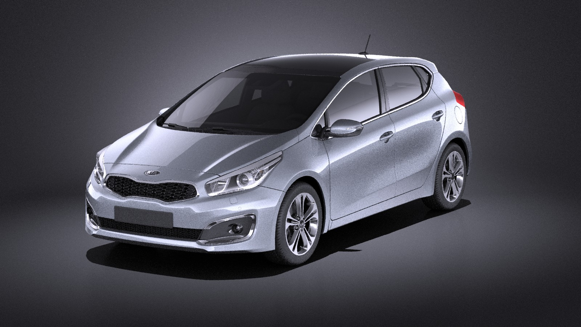 3d model kia 5-door ceed