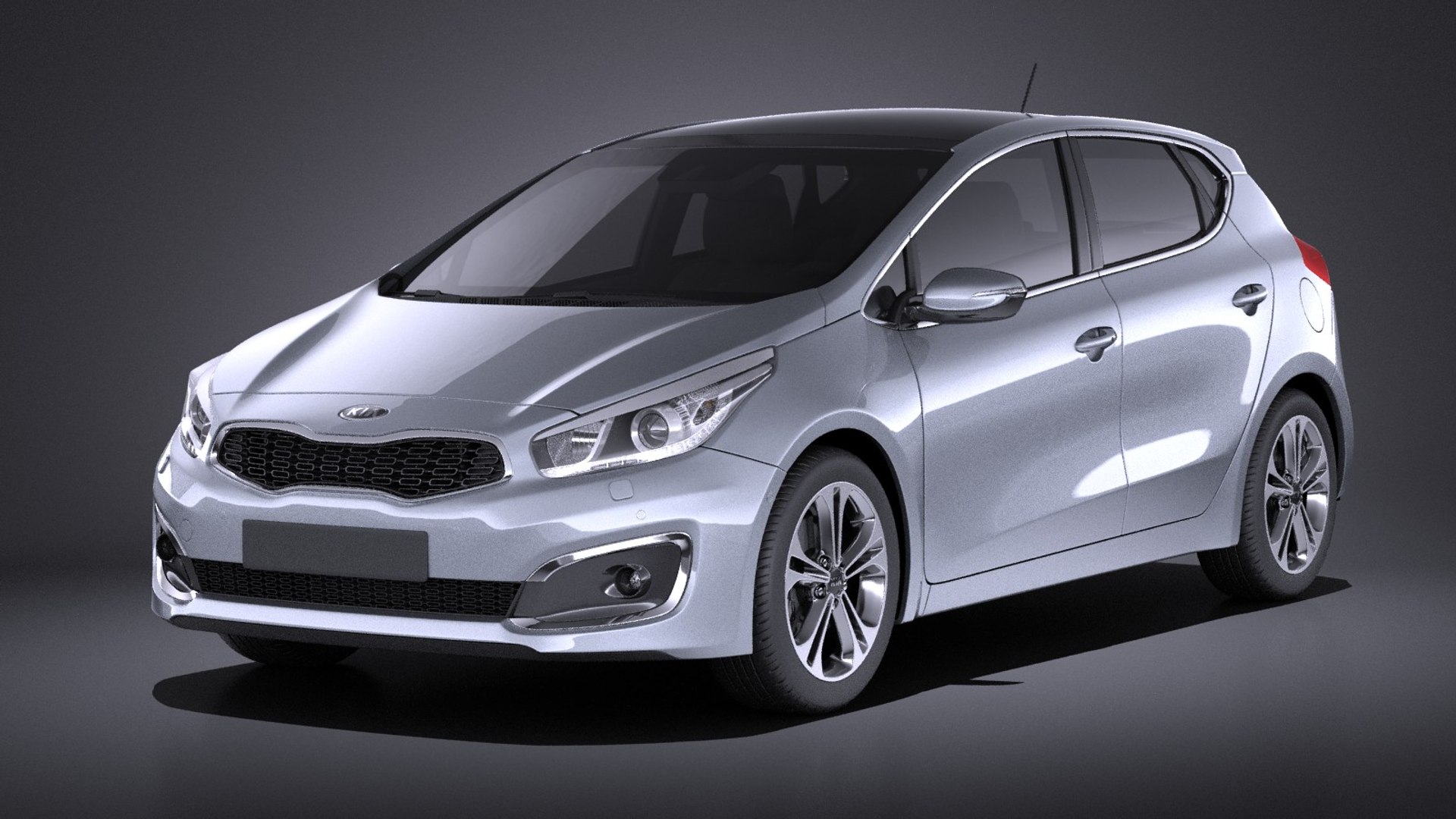 3d model kia 5-door ceed