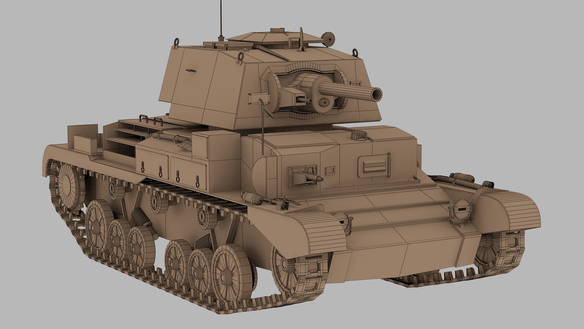 3D Model Ww2 A10 Cruiser Tank Track - TurboSquid 1644595