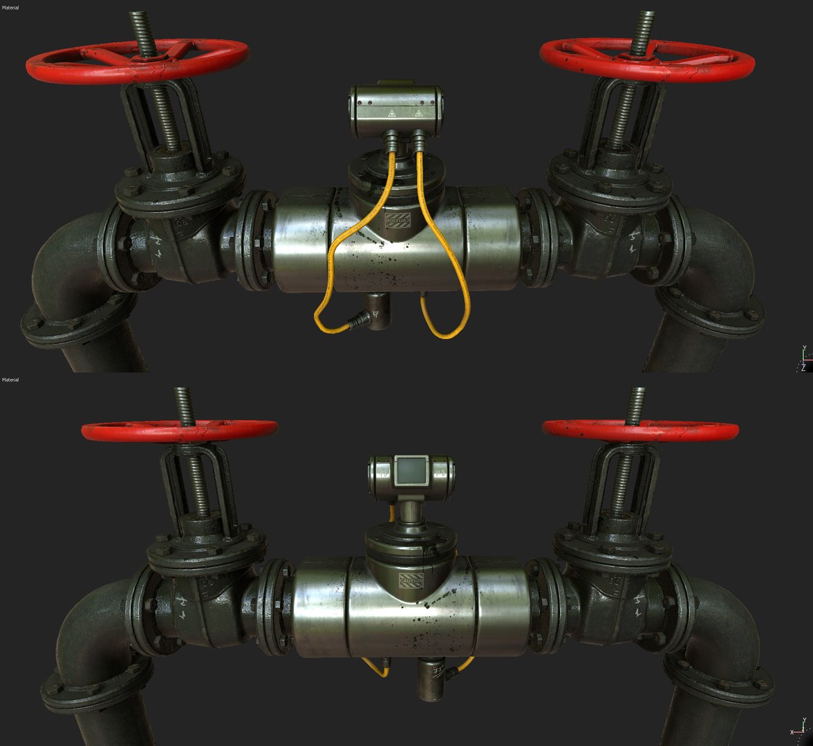 3D pbr modular pipes set model - TurboSquid 1258839