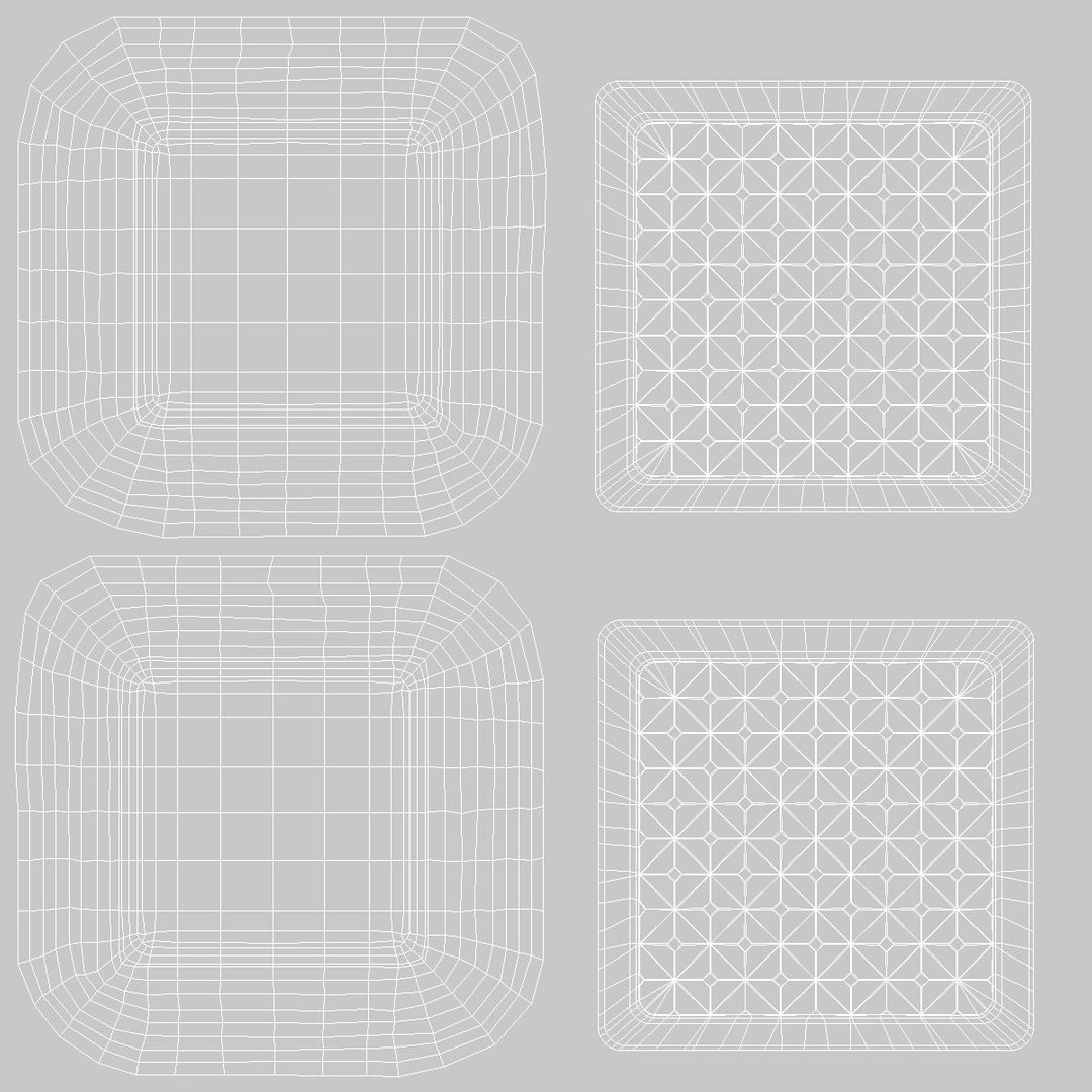 3D Clear Glass Block Diamond Pattern model - TurboSquid 1830851