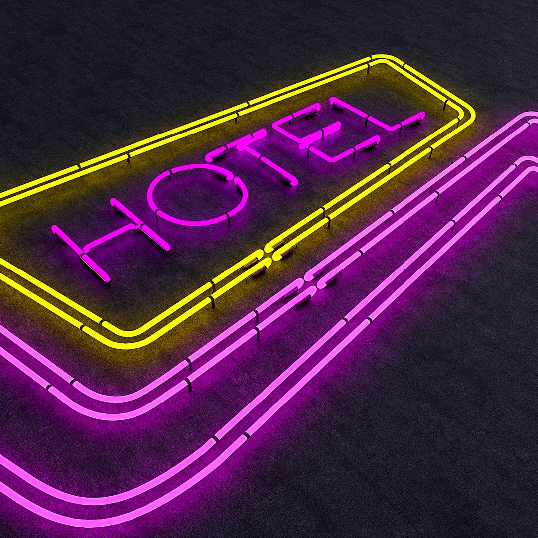 Neon Sign 3D Model - TurboSquid 1438408