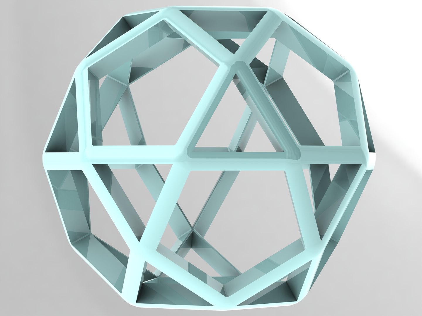 3D Wireframe Shape Icosidodecahedron - TurboSquid 2176083