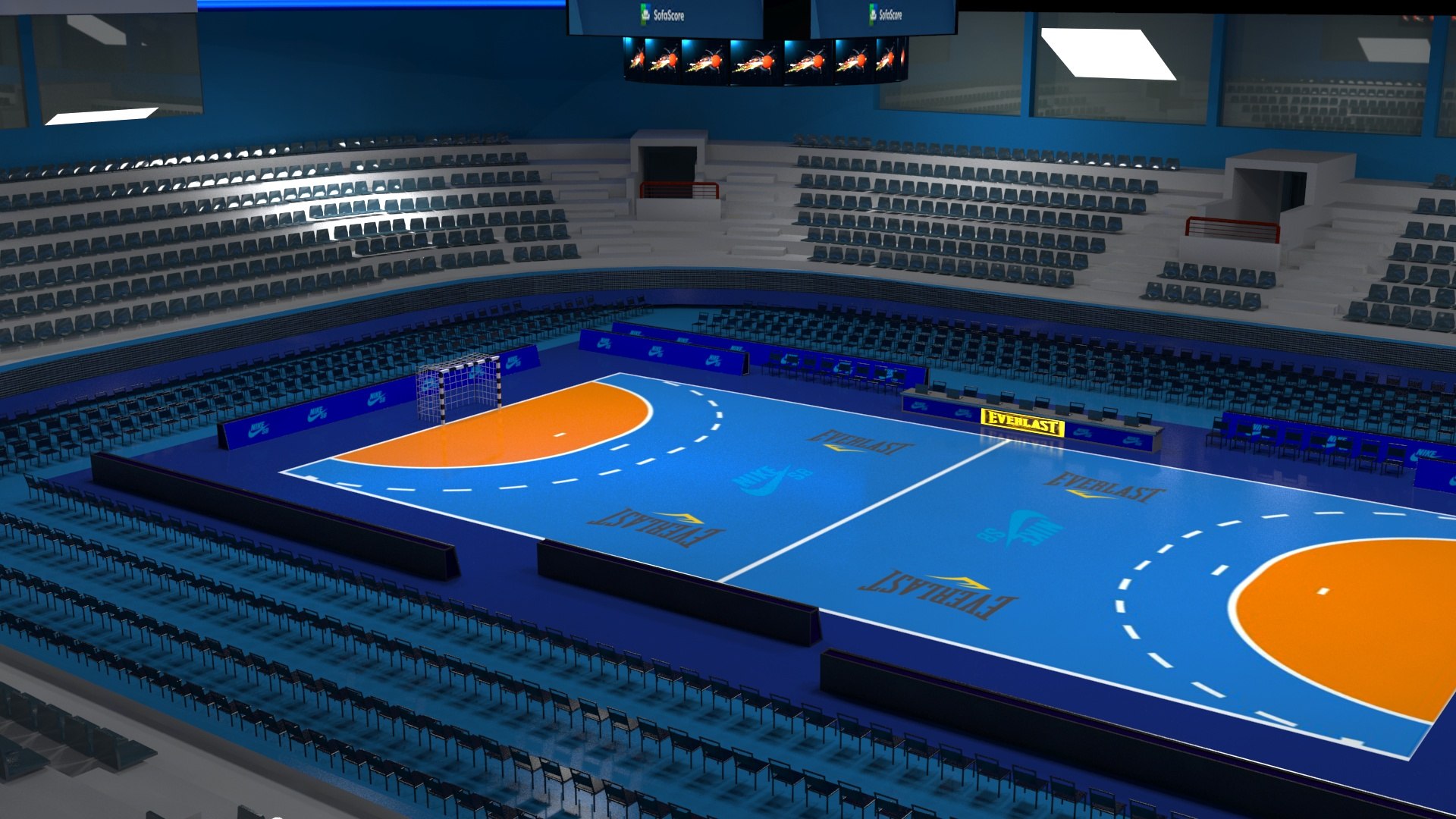 Handball Arena and Locker Room 3D model - TurboSquid 1754430