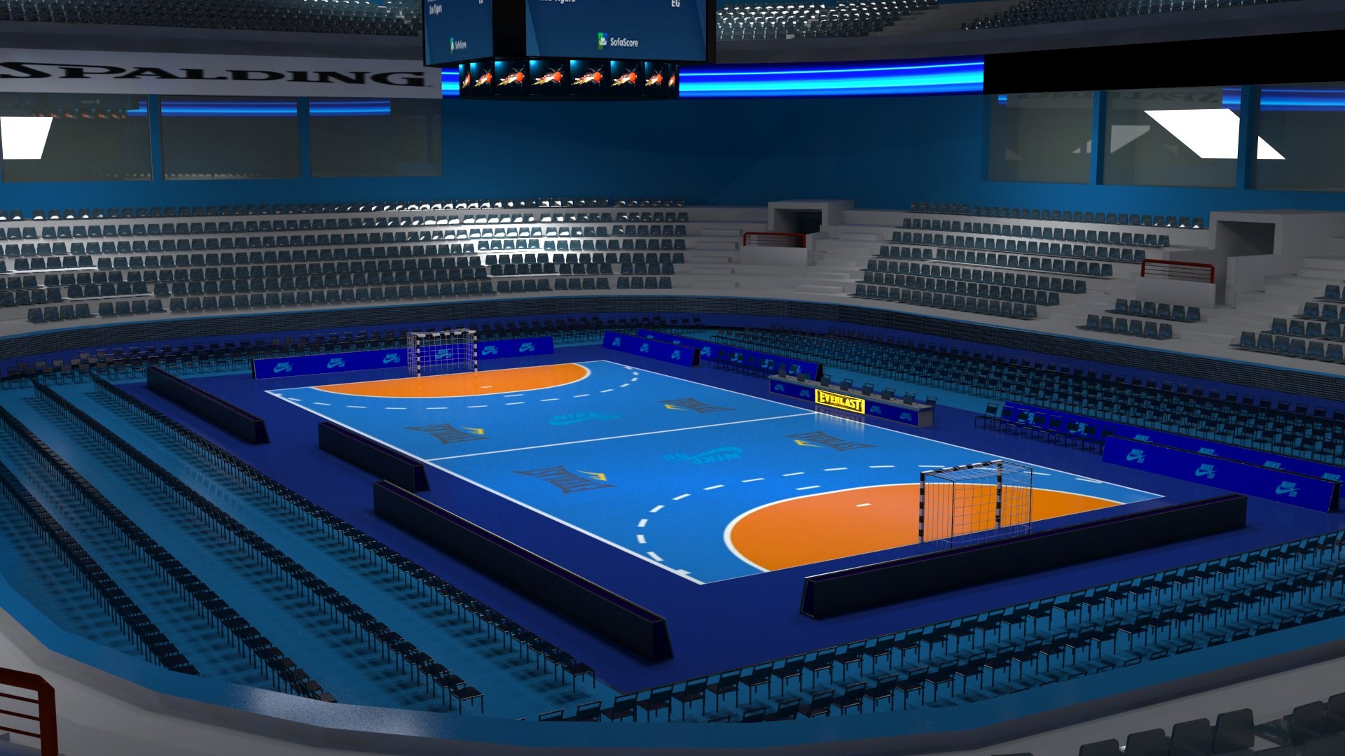 Handball Arena and Locker Room 3D model - TurboSquid 1754430