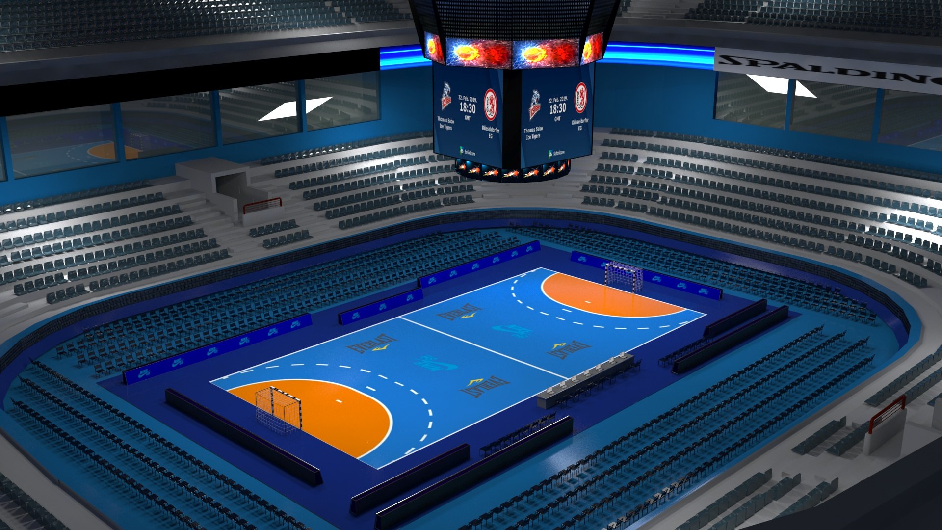Handball Arena and Locker Room 3D model - TurboSquid 1754430