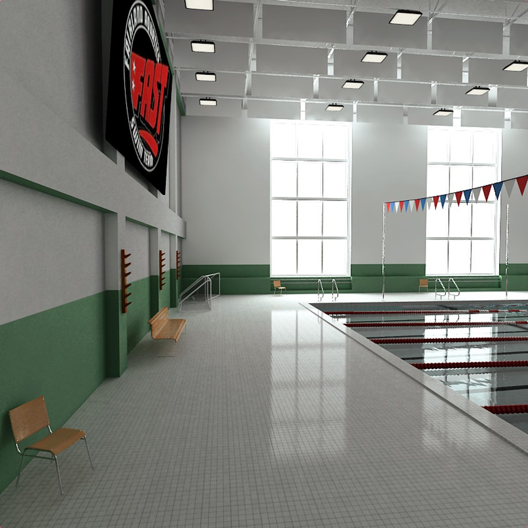 Indoor Pool 3d Model