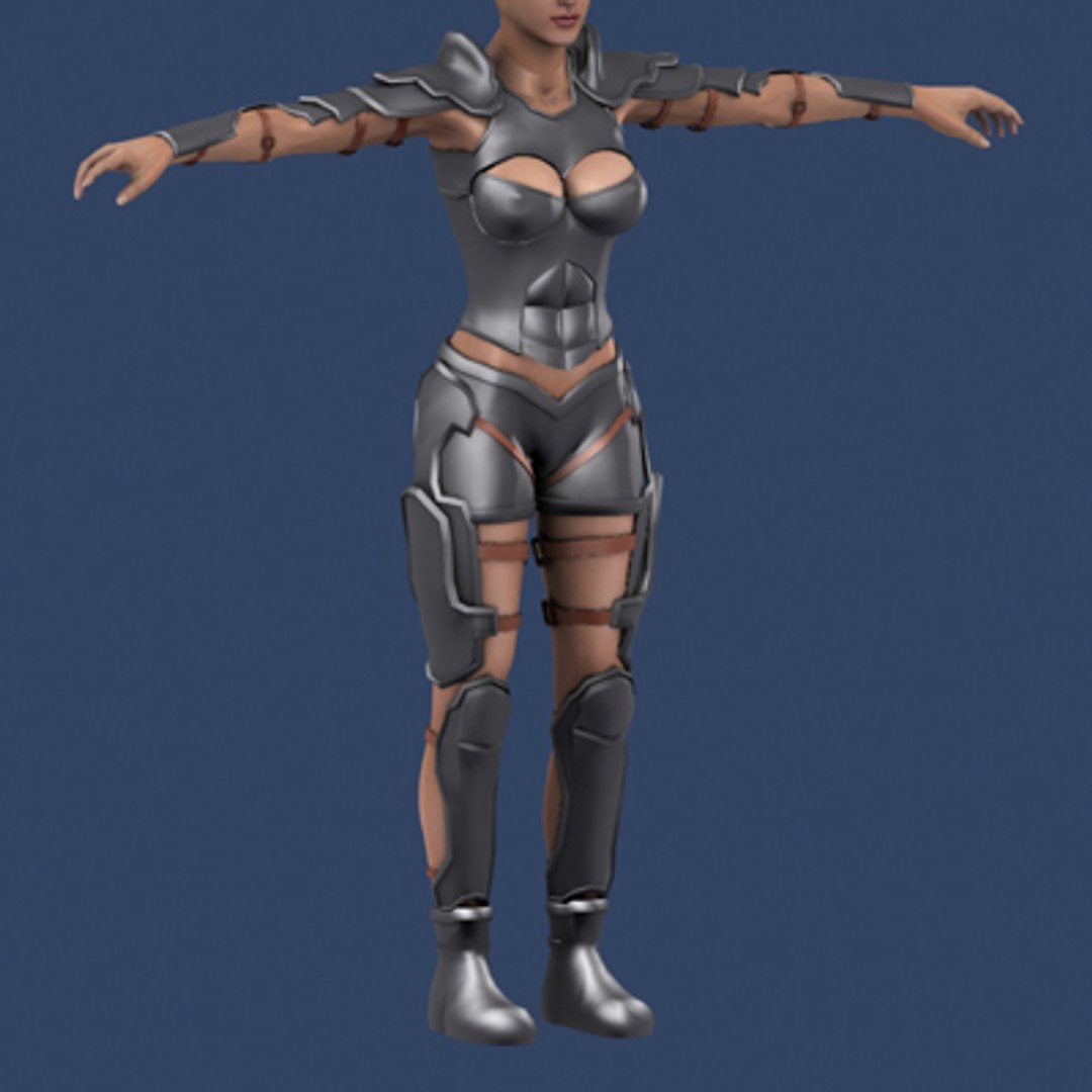 3d female warrior armor outfits