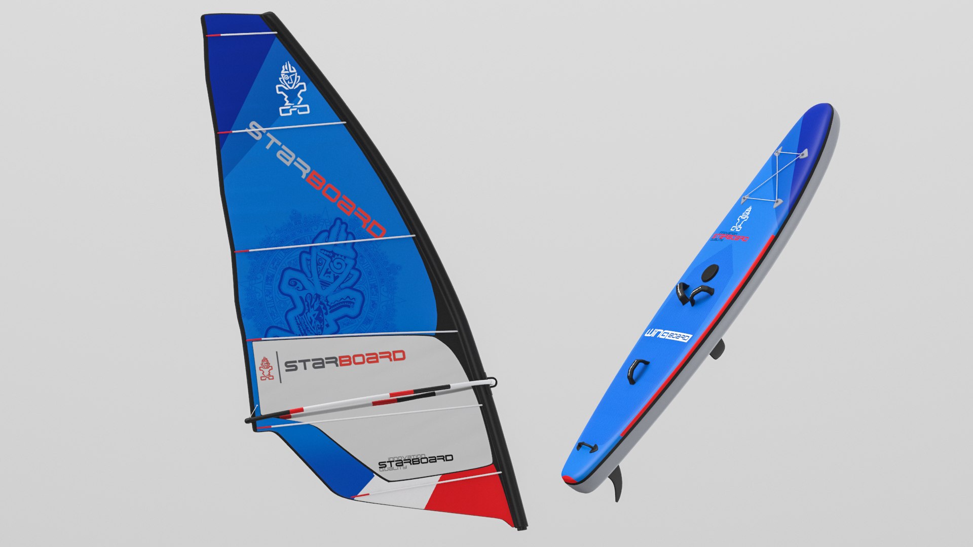 3D Windsurfing Board With Sail 01 Model - TurboSquid 1912616