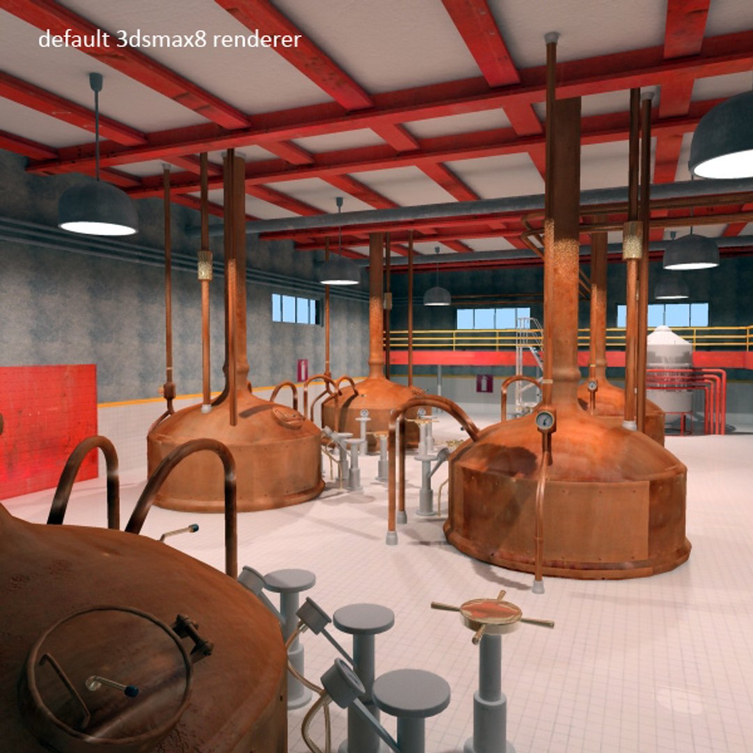 3d Brewing Interior Scene Model