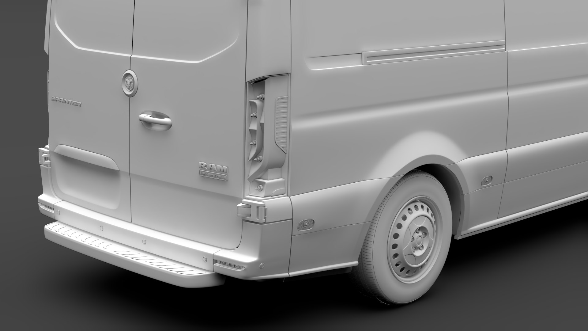 3D Model Ram Sprinter Panel Van - TurboSquid 1394087