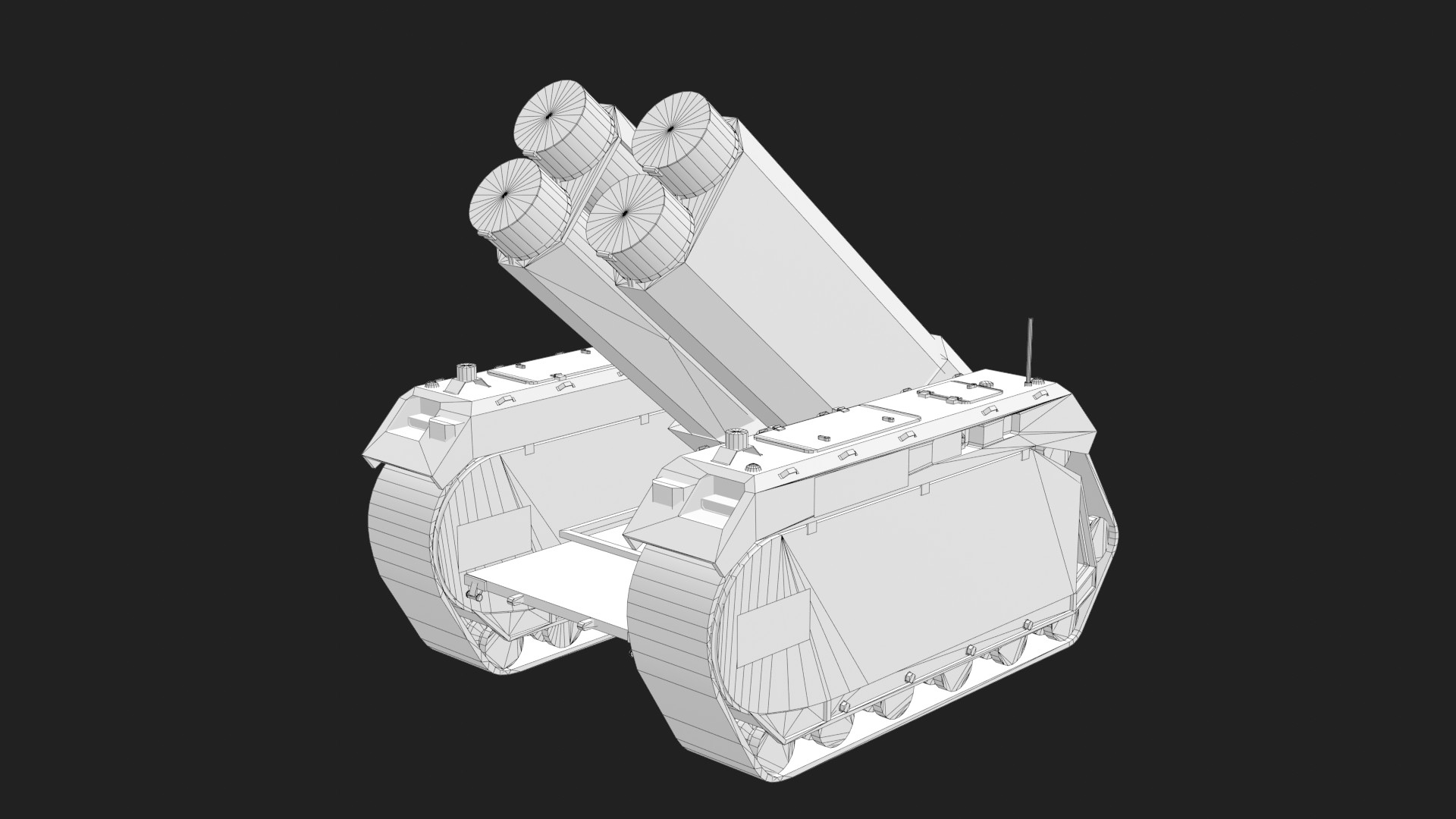 Smart Military Robot With Missile Launcher - Yellow 3D Model ...