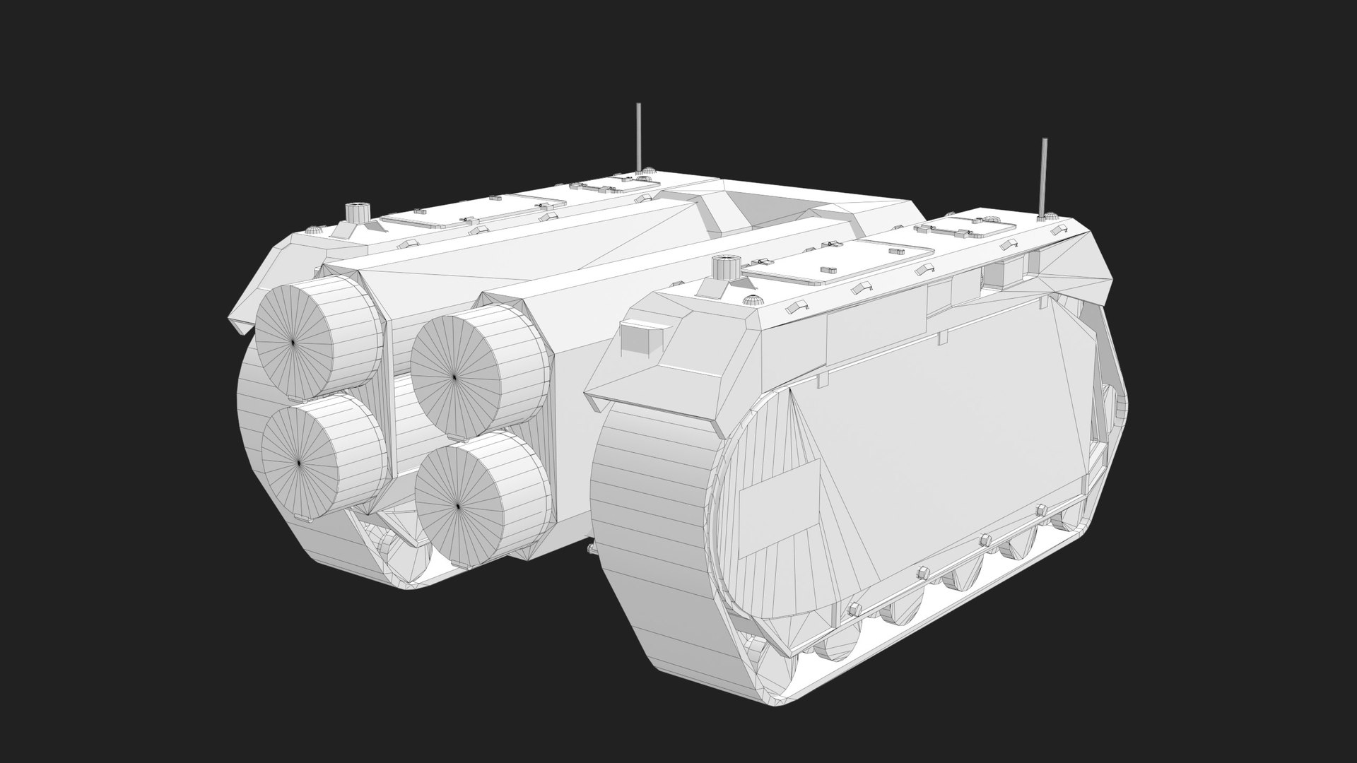 Smart Military Robot With Missile Launcher - Yellow 3D Model ...