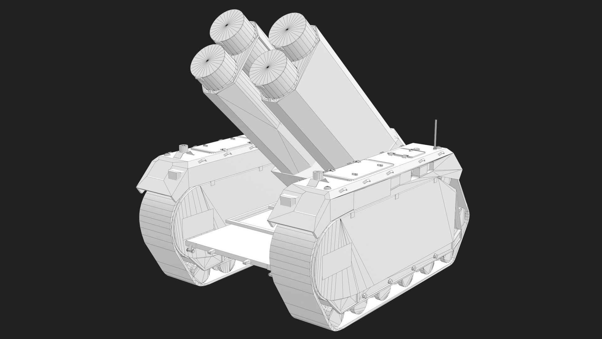 Smart Military Robot With Missile Launcher - Yellow 3D Model ...