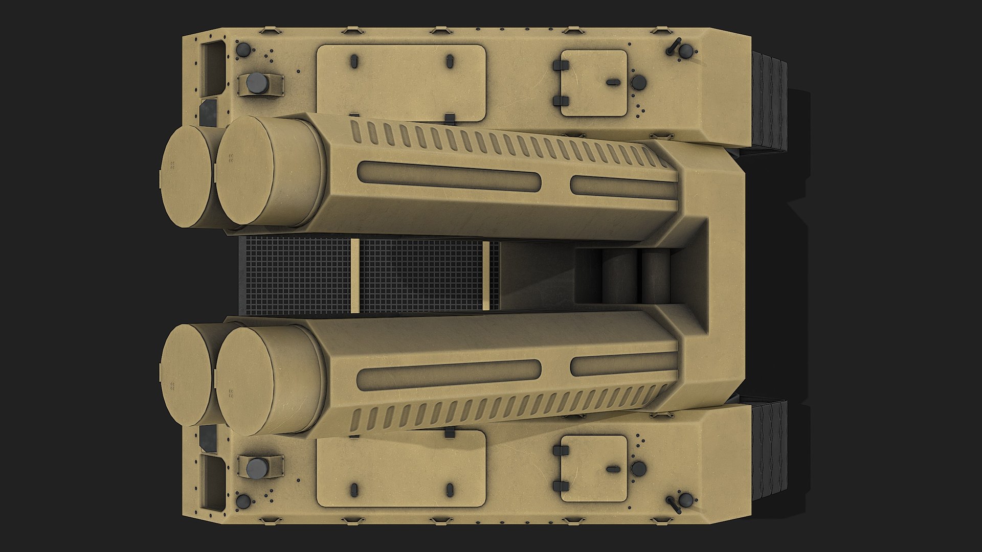 Smart Military Robot With Missile Launcher - Yellow 3D Model ...