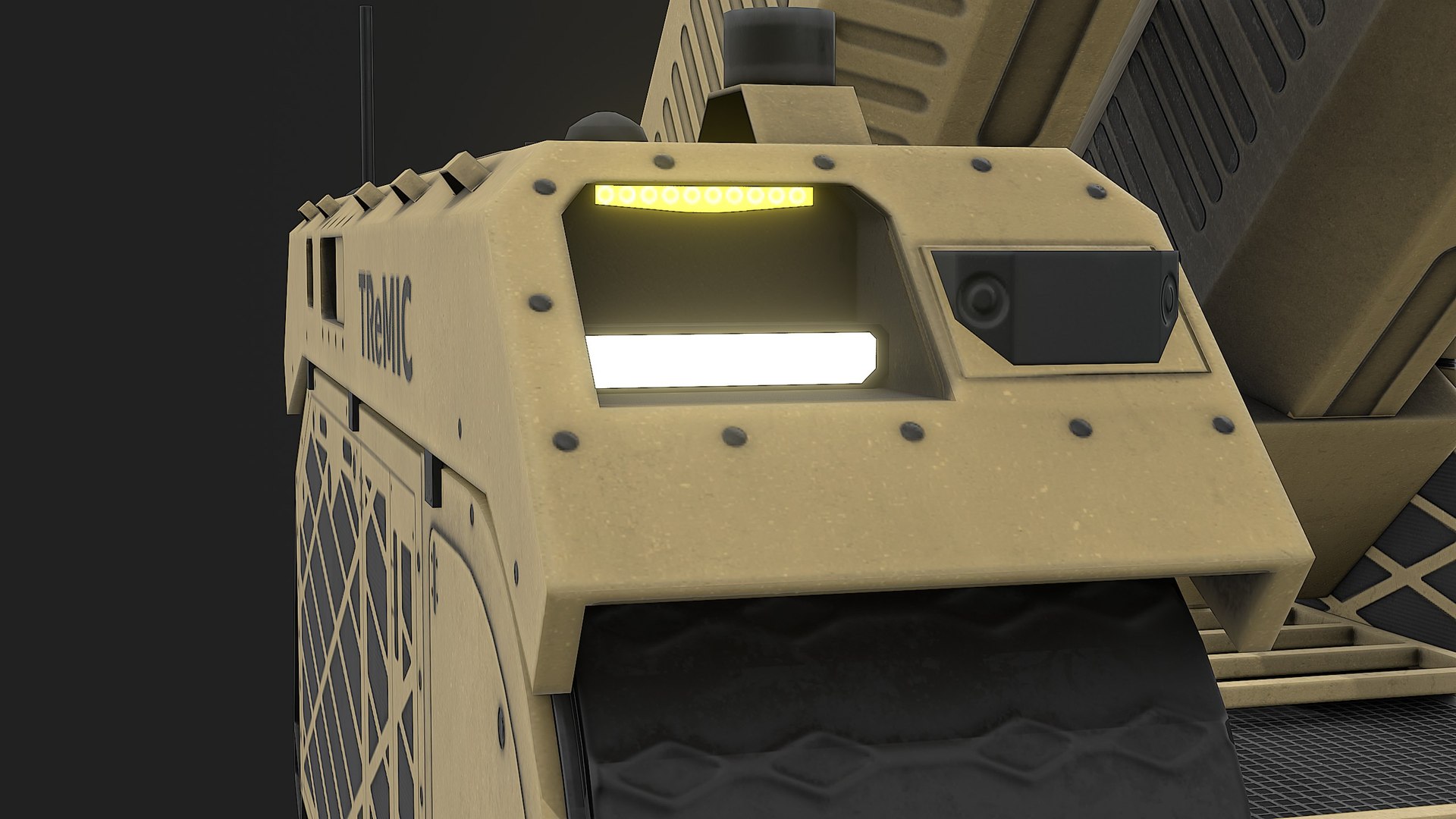 Smart Military Robot With Missile Launcher - Yellow 3D Model ...