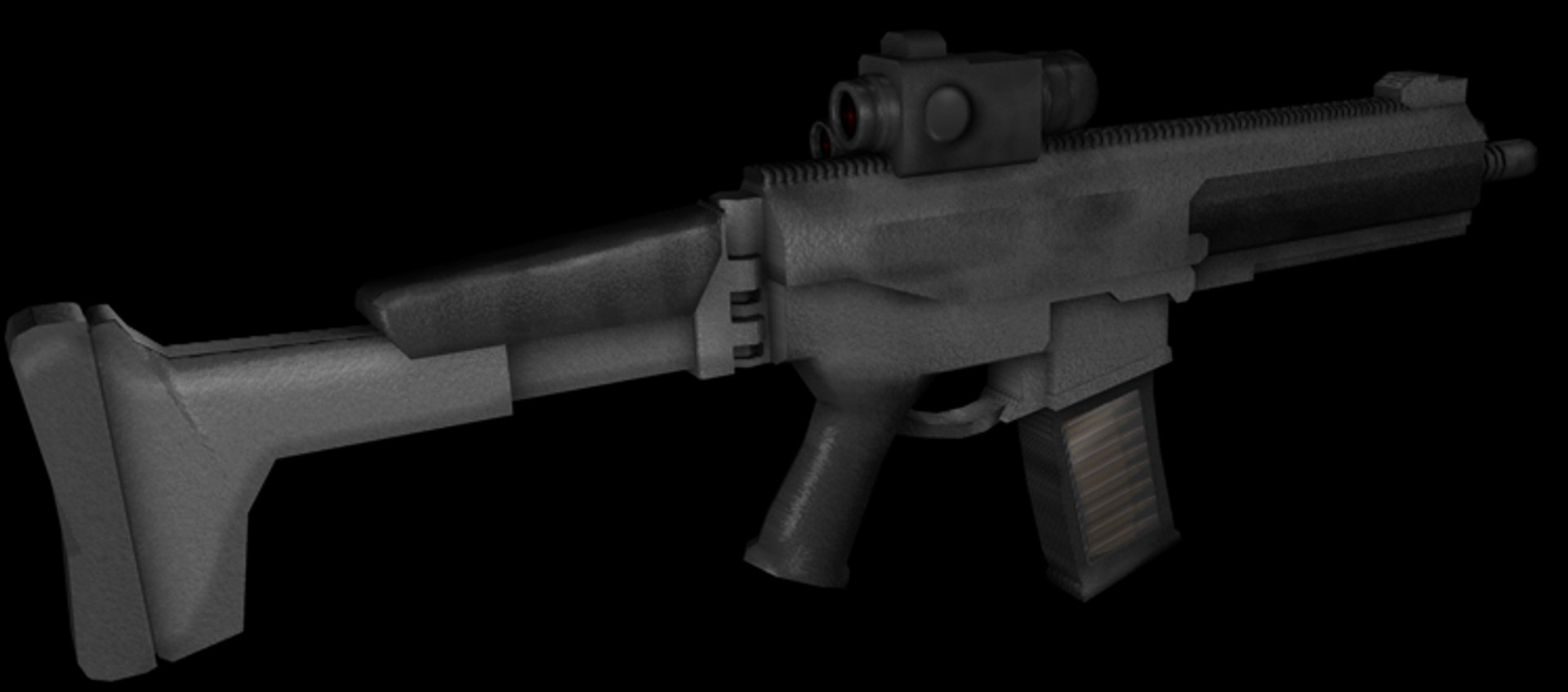 Modern Assault Rifle 3d Model