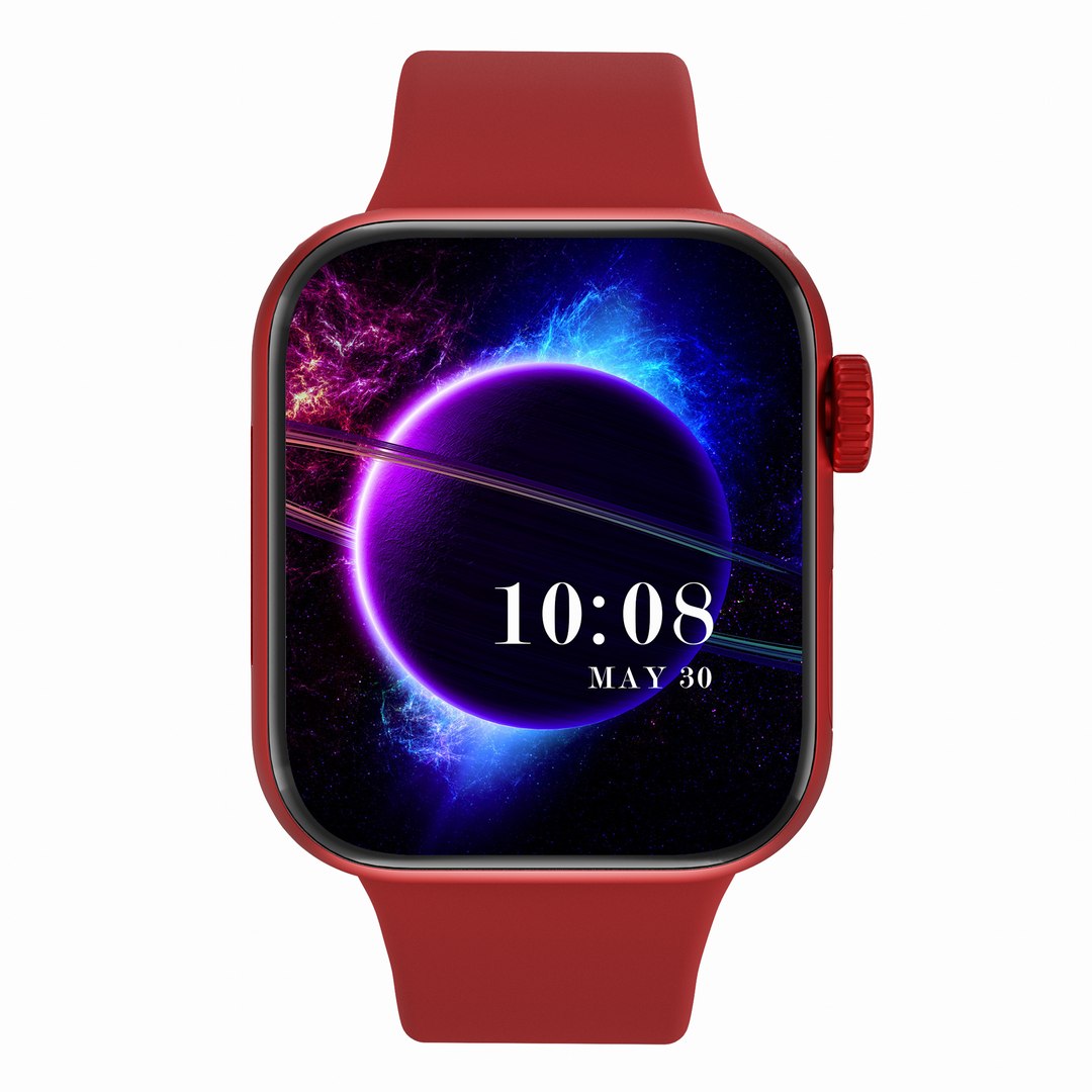 Brand B Smart watch Red Color 3D - TurboSquid 2161058