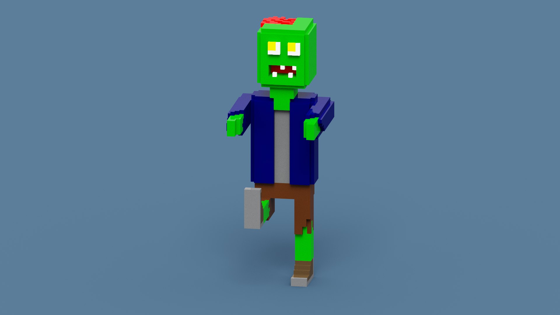 Zombie Voxel 3D Model - TurboSquid 2203379