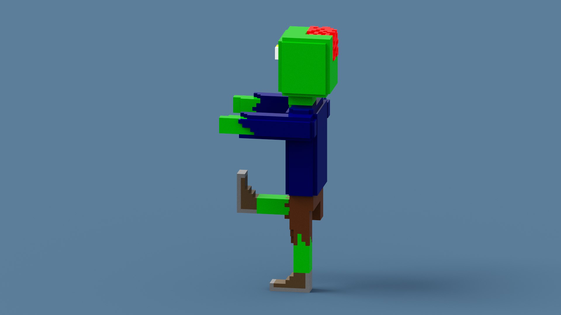 Zombie Voxel 3D Model - TurboSquid 2203379