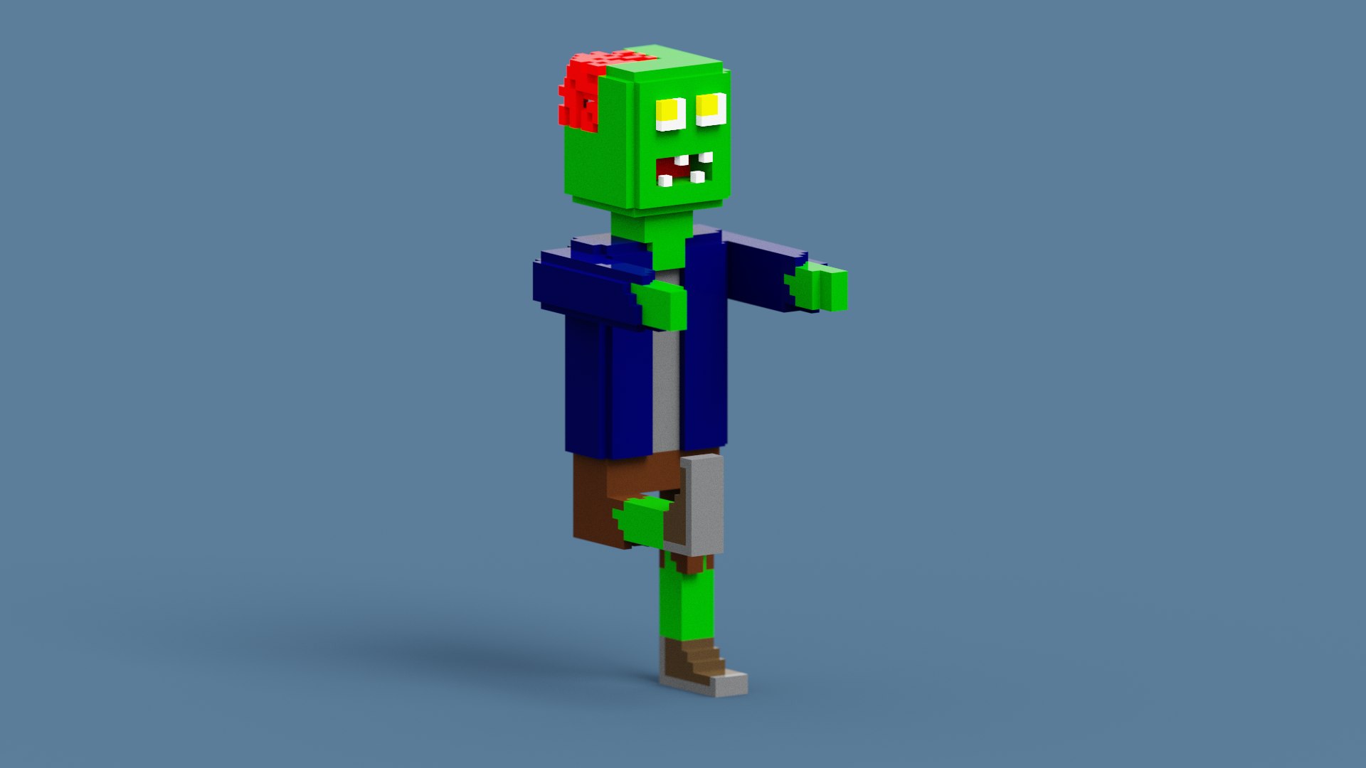 Zombie Voxel 3D Model - TurboSquid 2203379