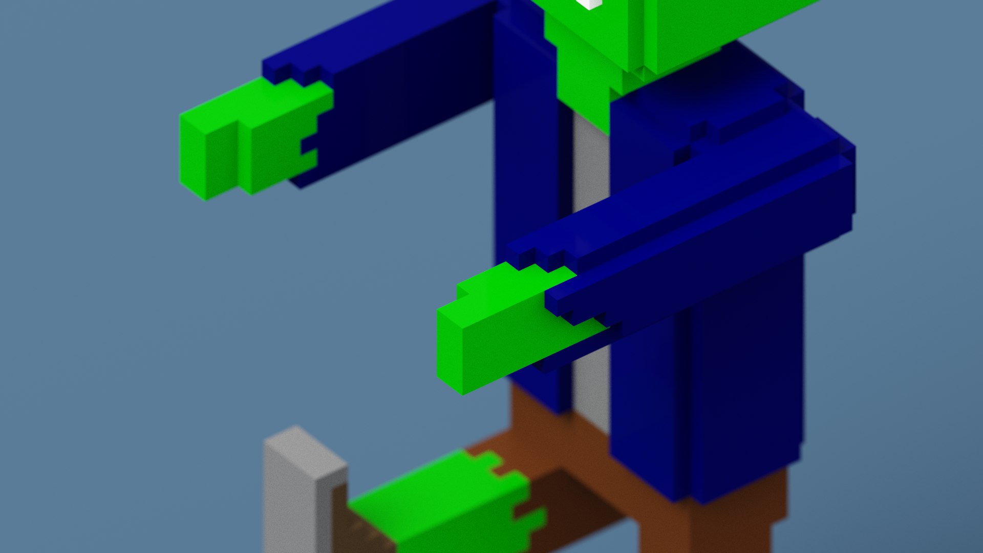 Zombie Voxel 3D Model - TurboSquid 2203379