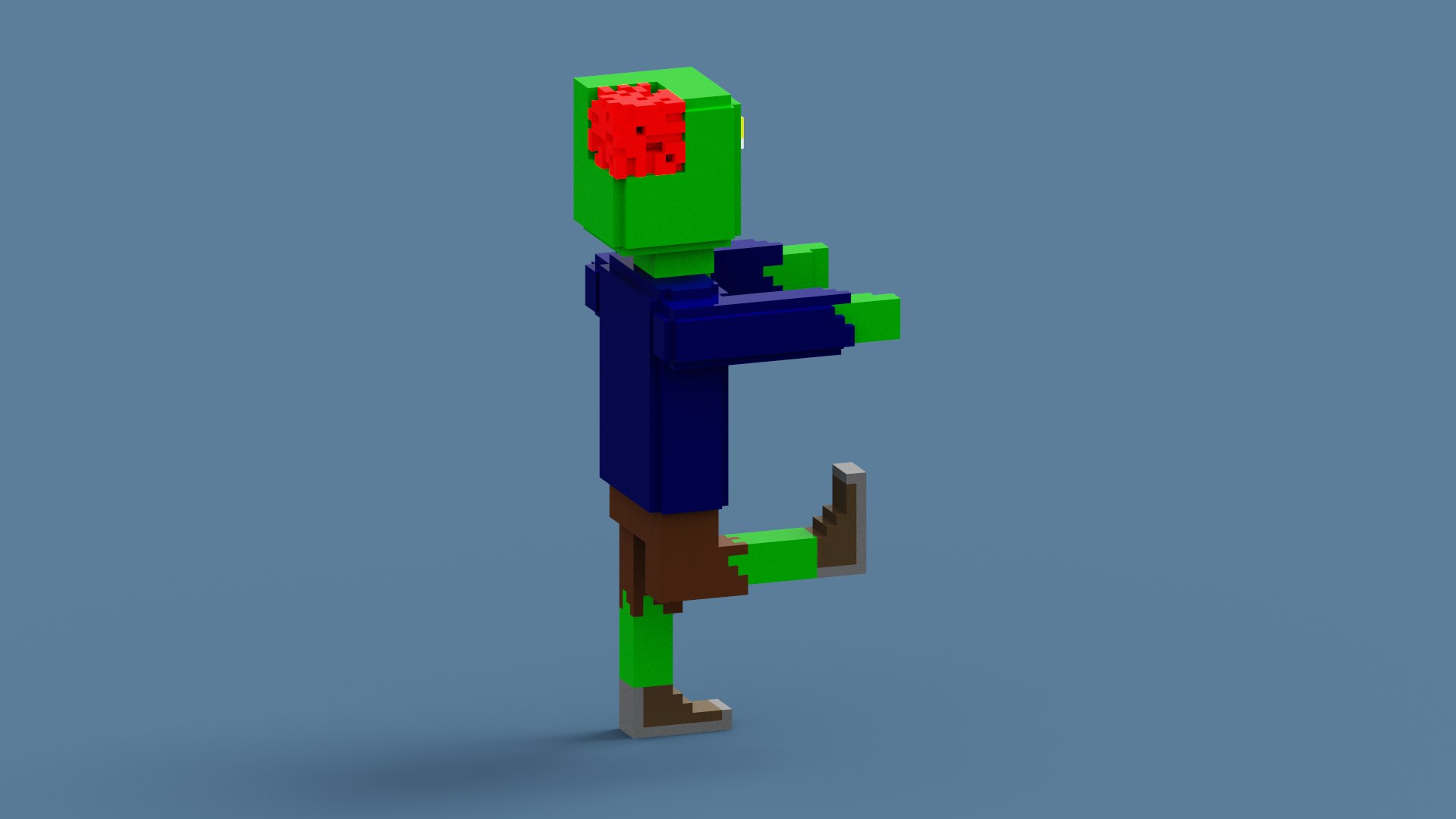 Zombie Voxel 3D Model - TurboSquid 2203379