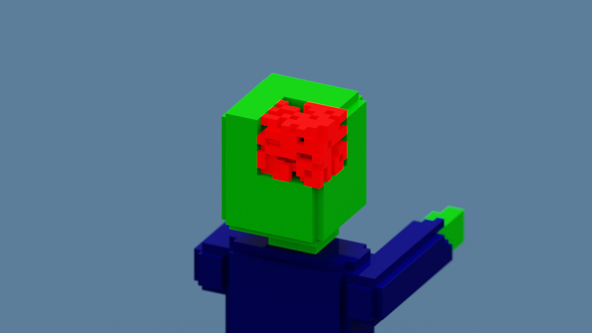 Zombie Voxel 3D Model - TurboSquid 2203379