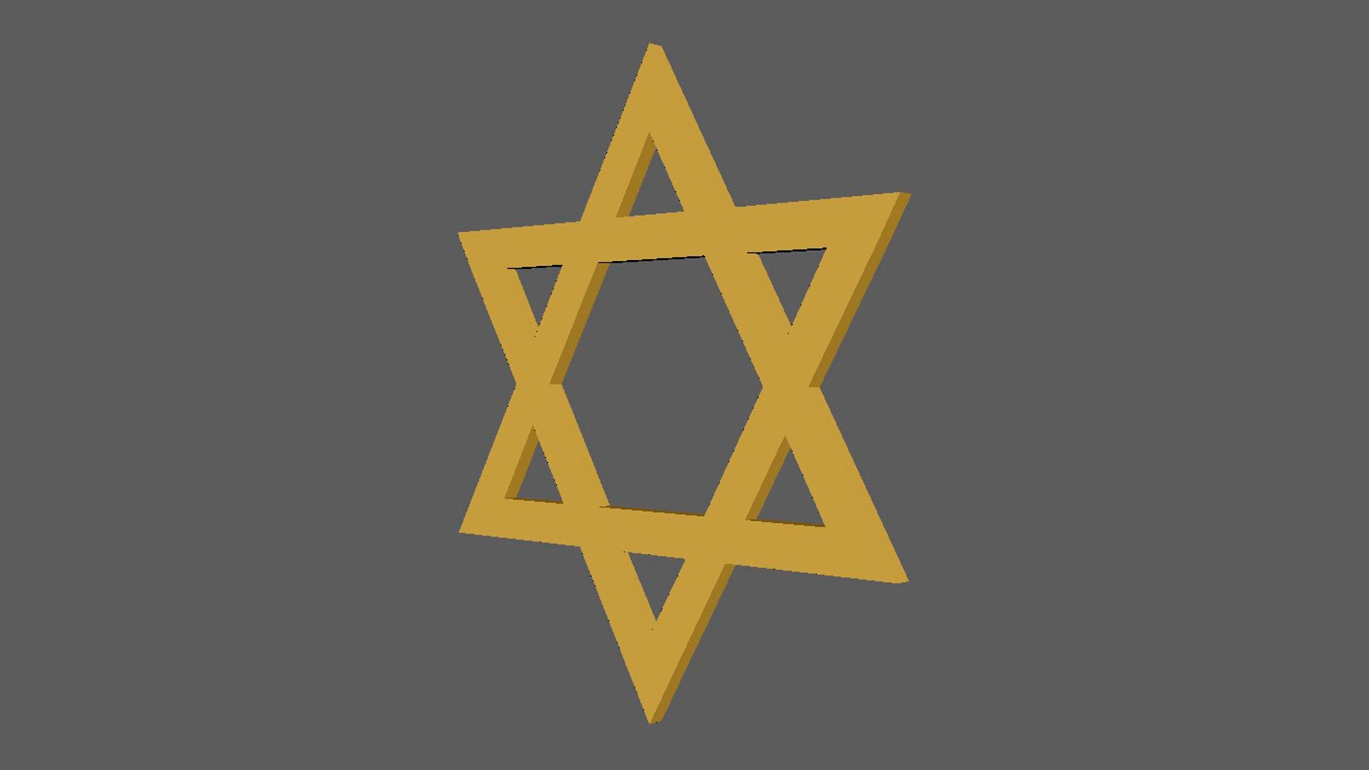3D Jewish Sign Model - TurboSquid 2141669