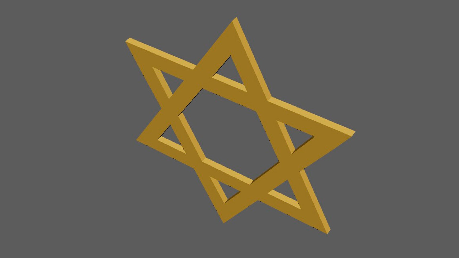 3D Jewish Sign Model - TurboSquid 2141669
