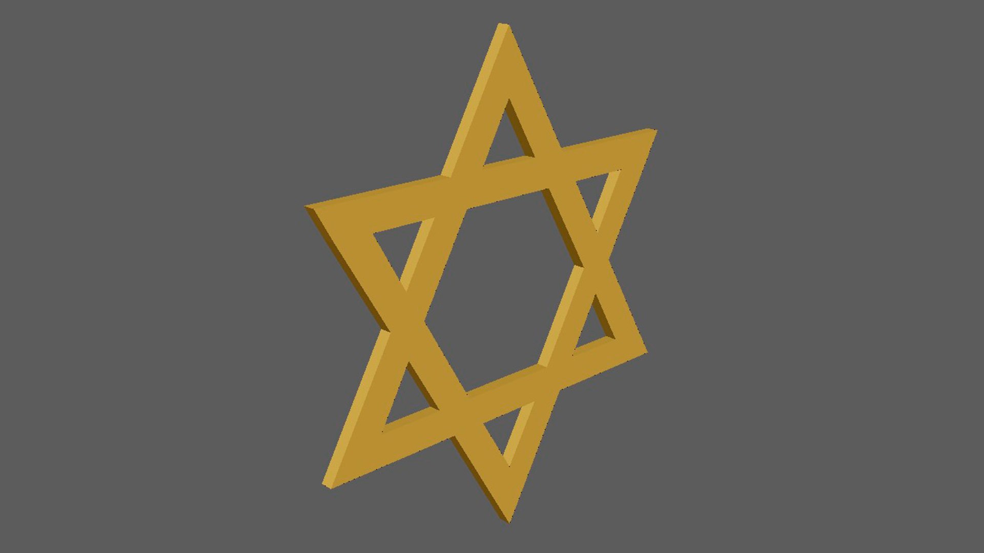 3D Jewish Sign Model - TurboSquid 2141669
