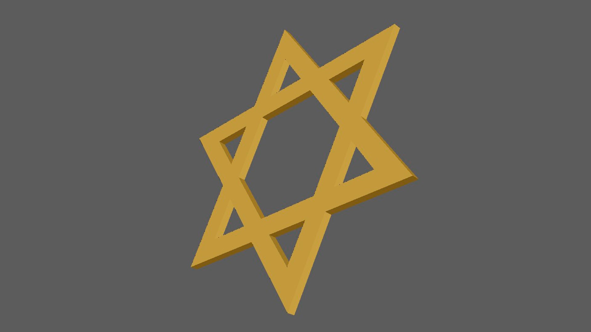 3D Jewish Sign Model - TurboSquid 2141669