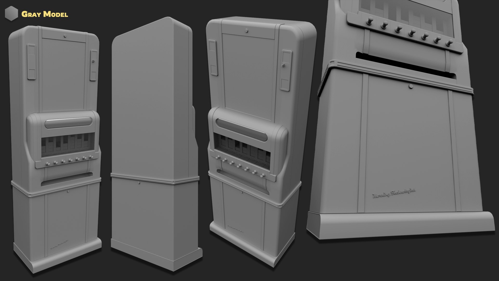 1940s Vintage Cigarette Machine 3D - TurboSquid 2381645