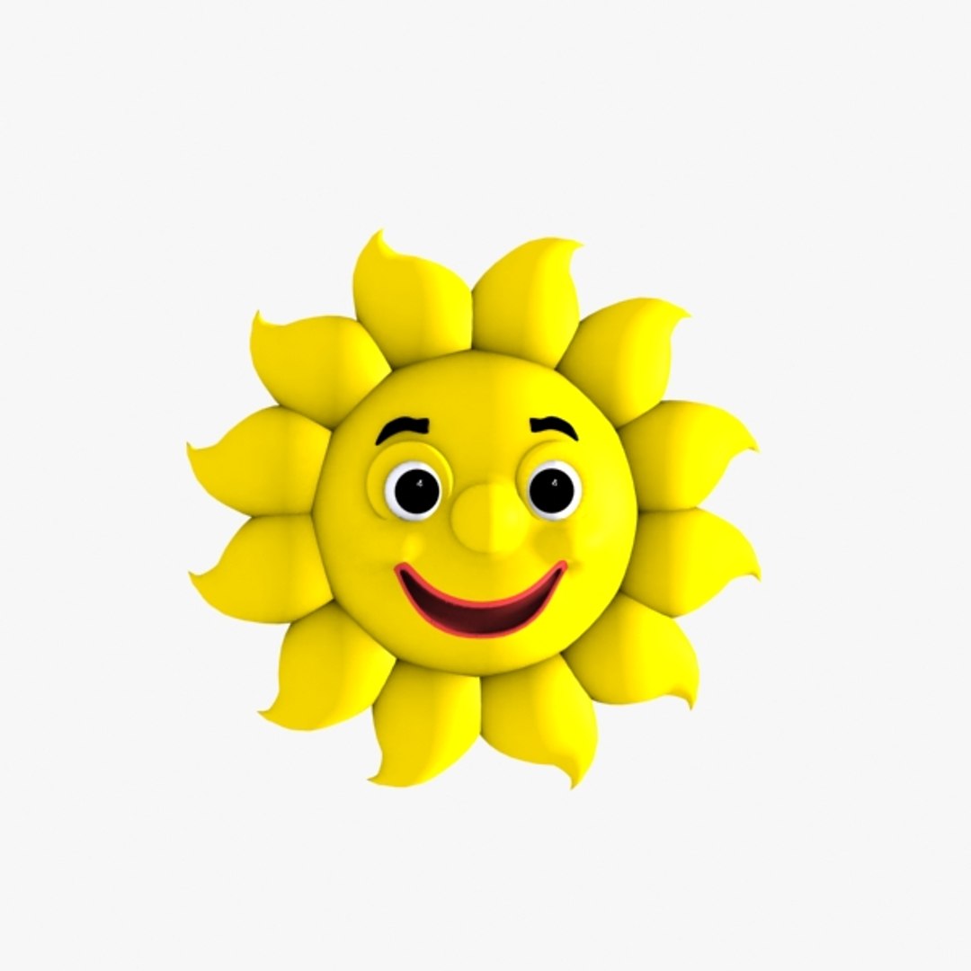Sun Character 3ds