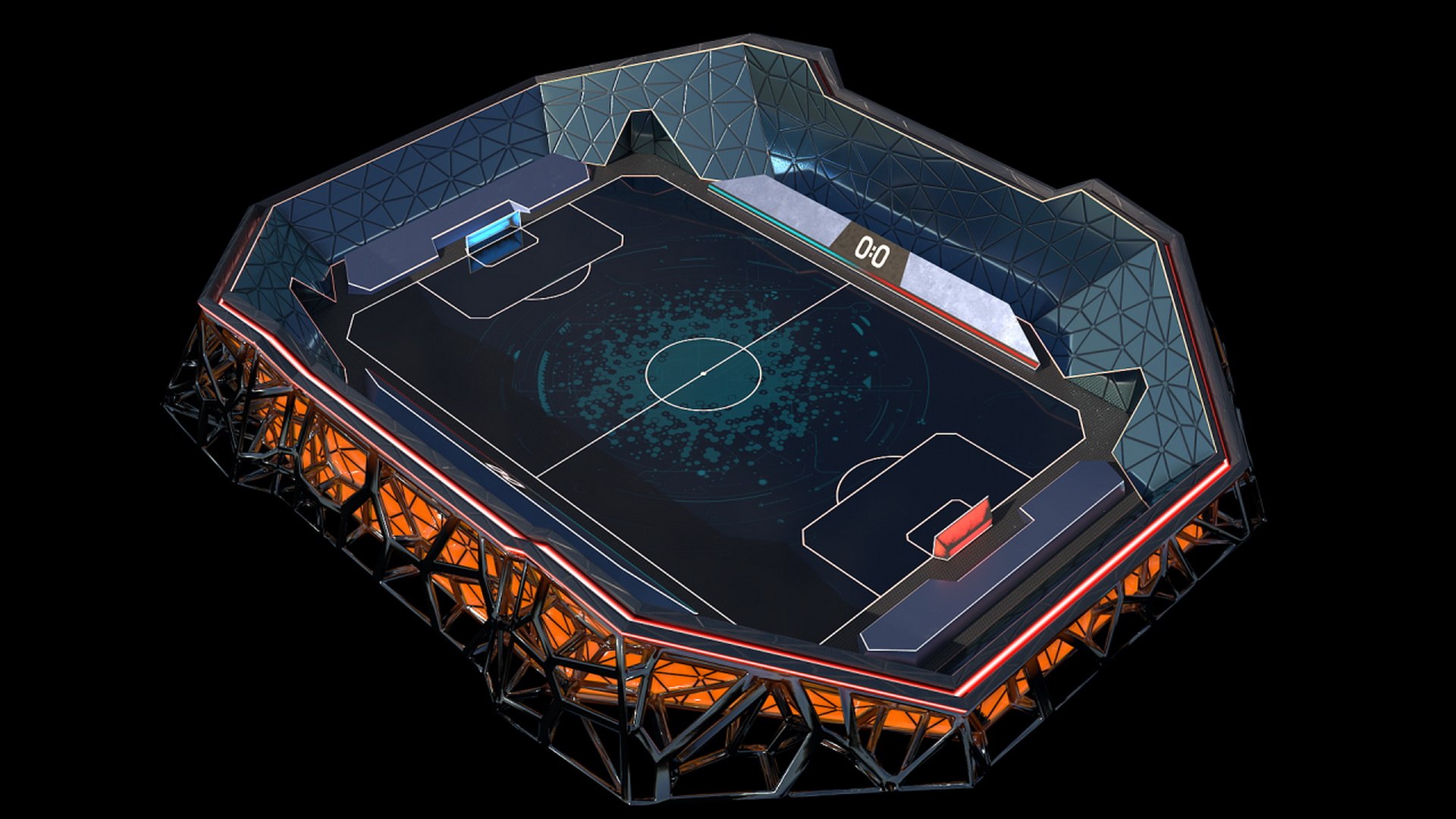 Glow Stadium 02 PBR 3D Model - TurboSquid 2070059