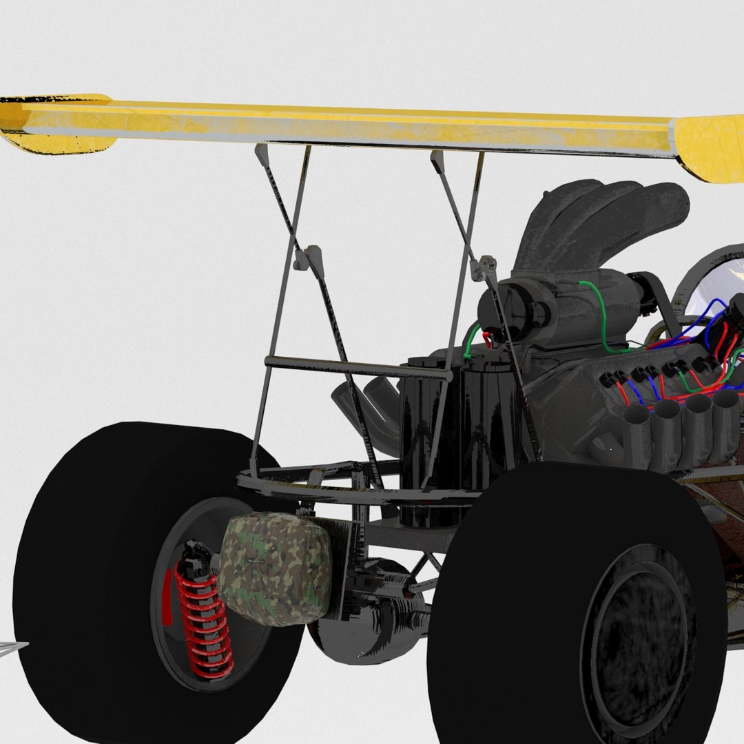 3D dragster drag - TurboSquid 1412566