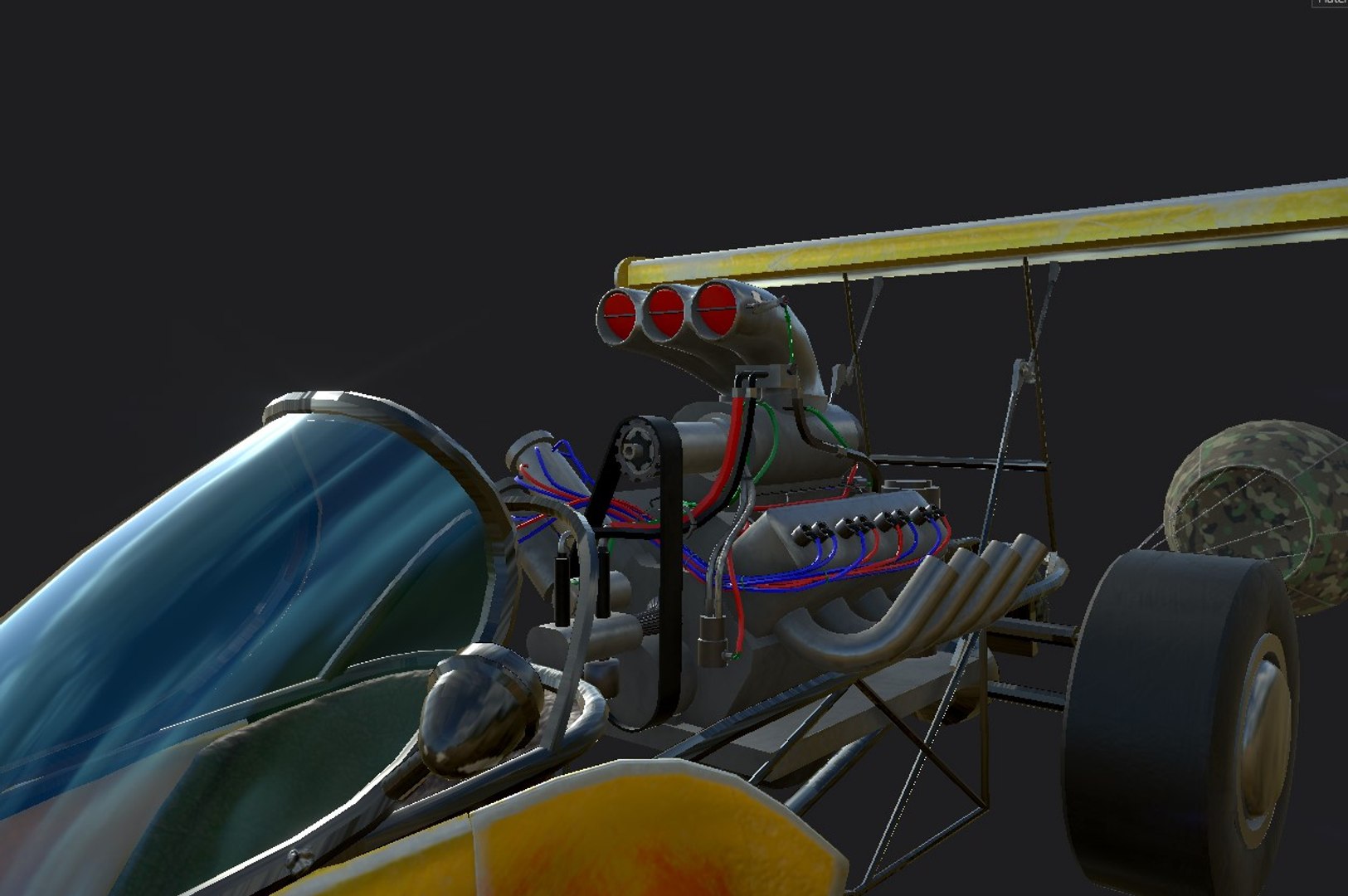 3D dragster drag - TurboSquid 1412566