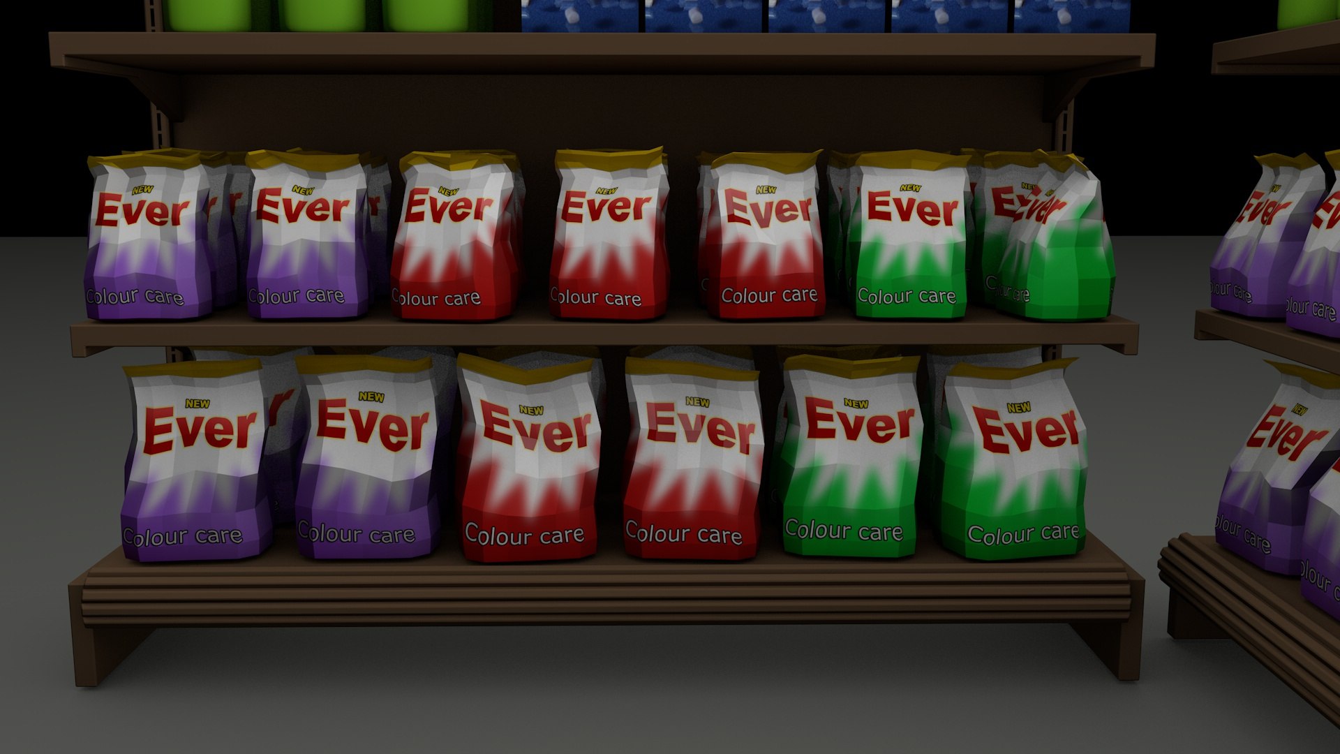 Supermarket Grocery Shelves 3D Model - TurboSquid 2056700