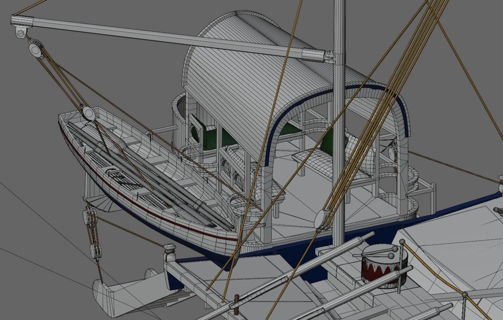 Caique Of The Sultan - Arab-Turkish WarShip - XVI Century - Model ...